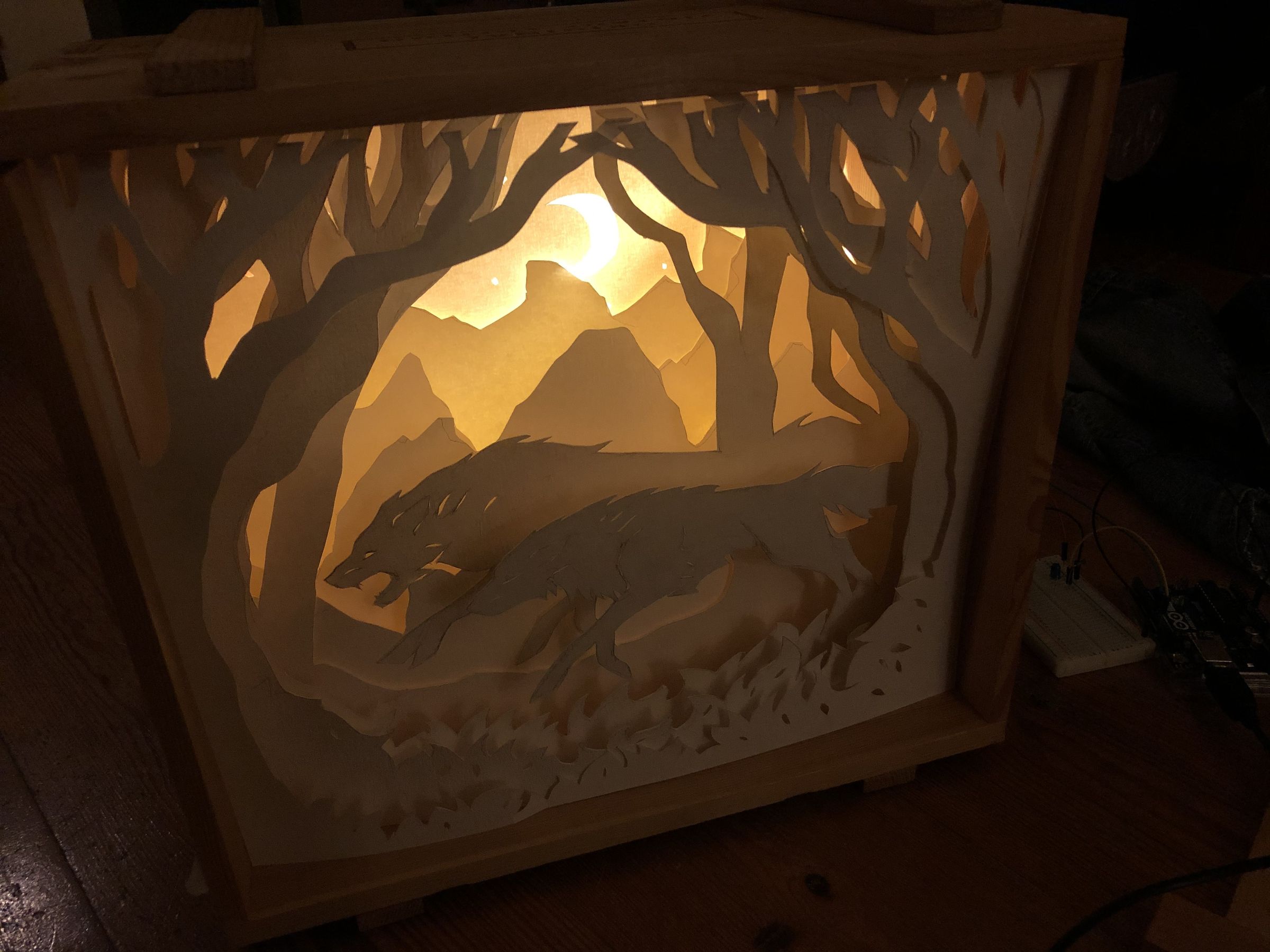 Interactive Papercut Lightbox With Arduino : 6 Steps - Instructables