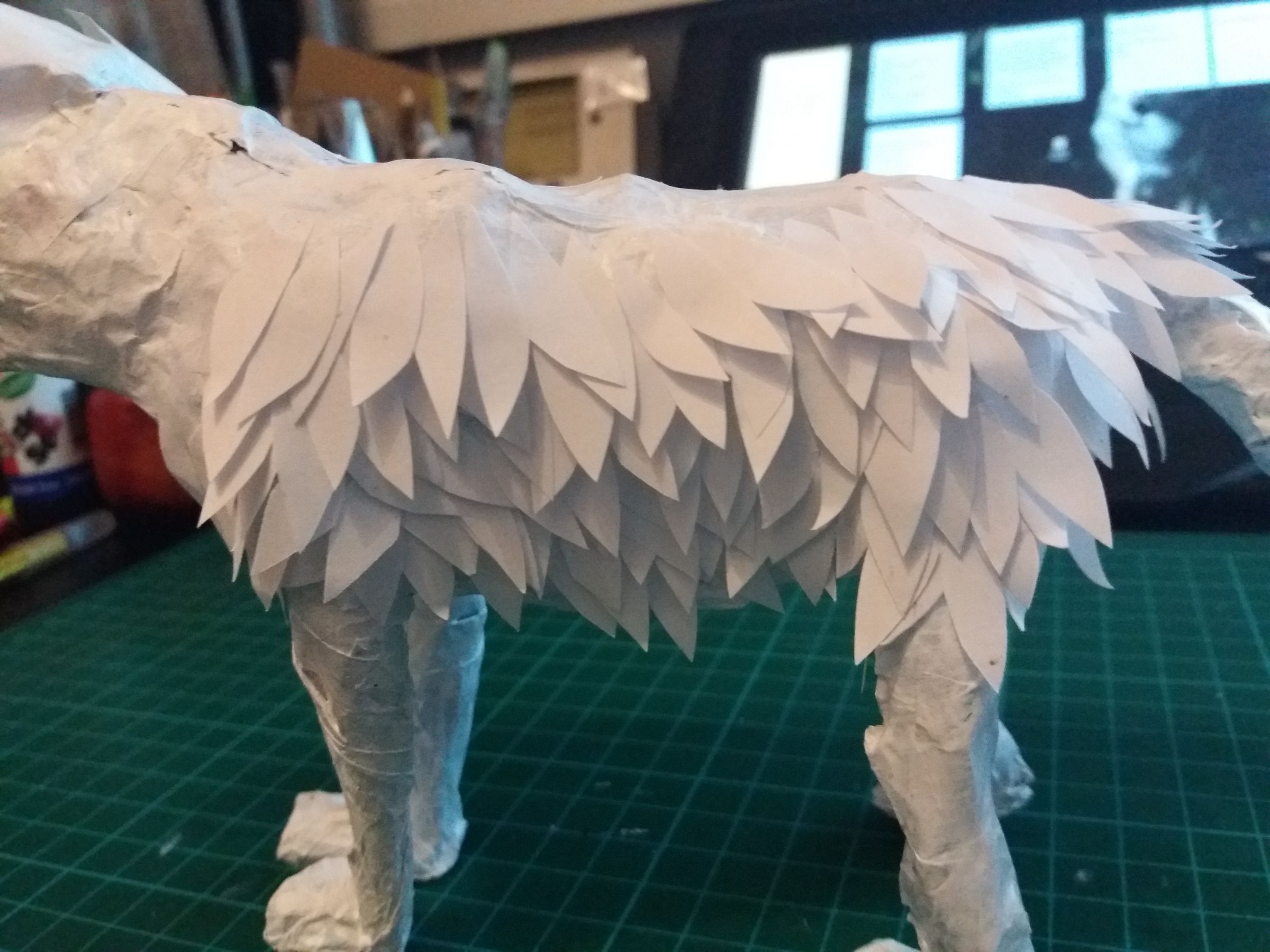 Paper Fantasy Wolf Sculpture : 8 Steps (with Pictures) - Instructables