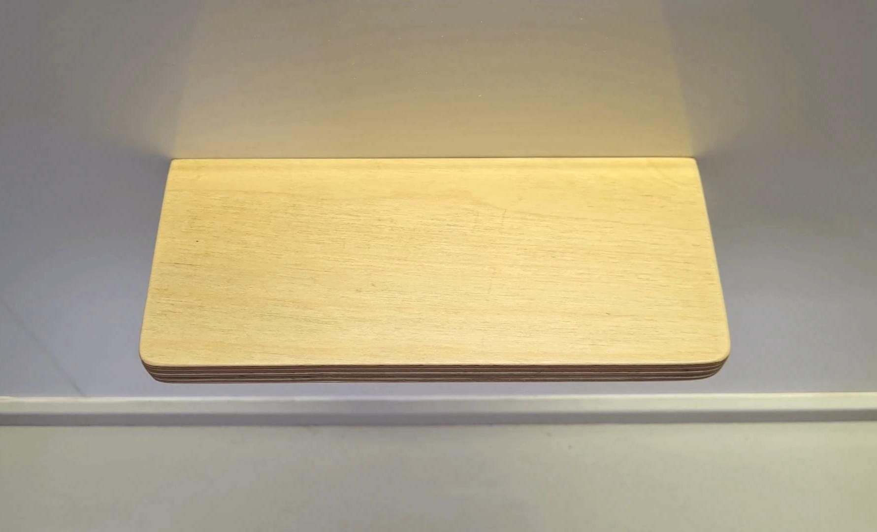 Small Wooden Floating Shelf HACK - NO Drilling NO Glue | Google Nest ...