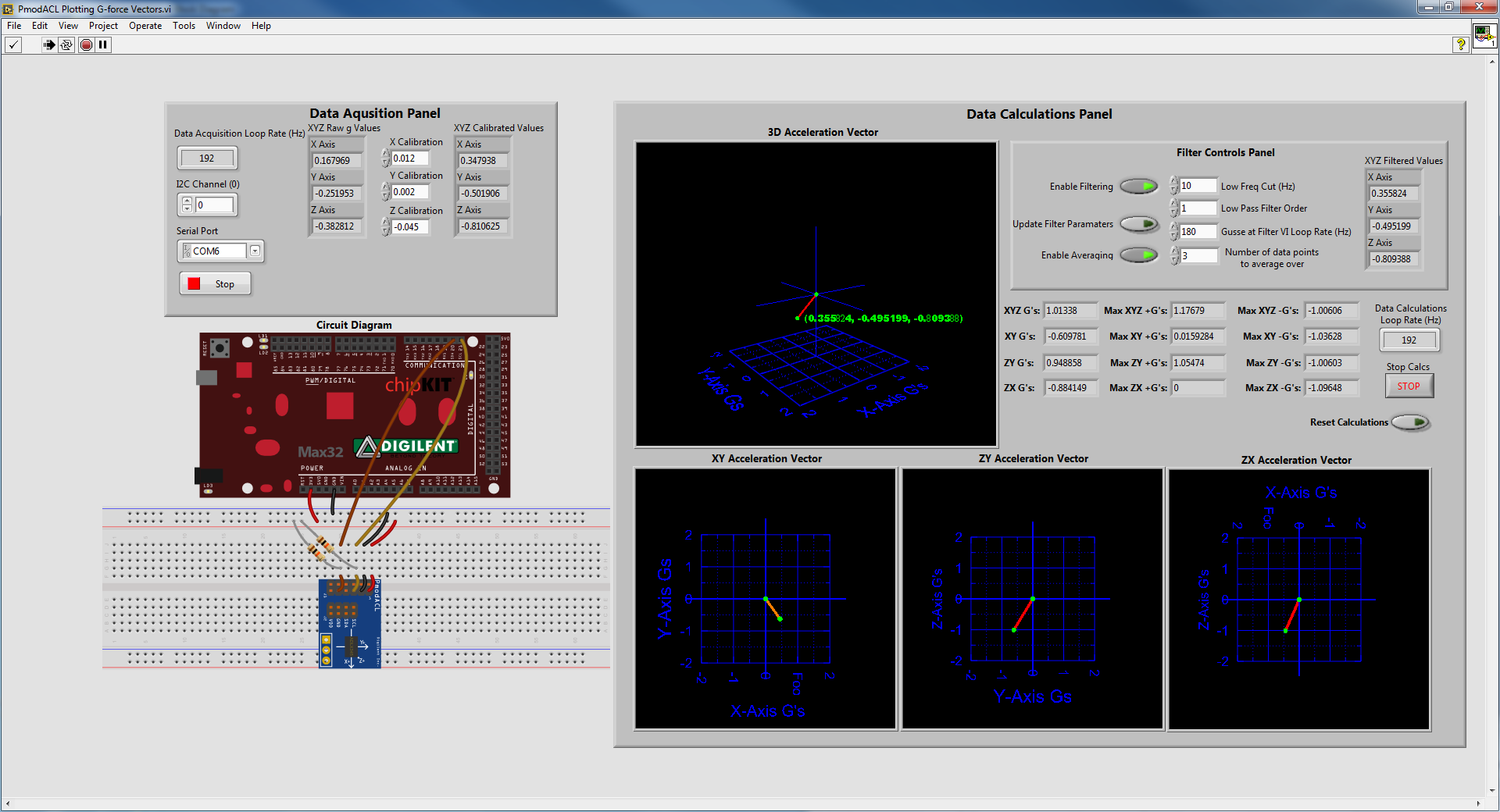 Plotting 2d and 3d G-force Vectors in LabVIEW : 3 Steps - Instructables