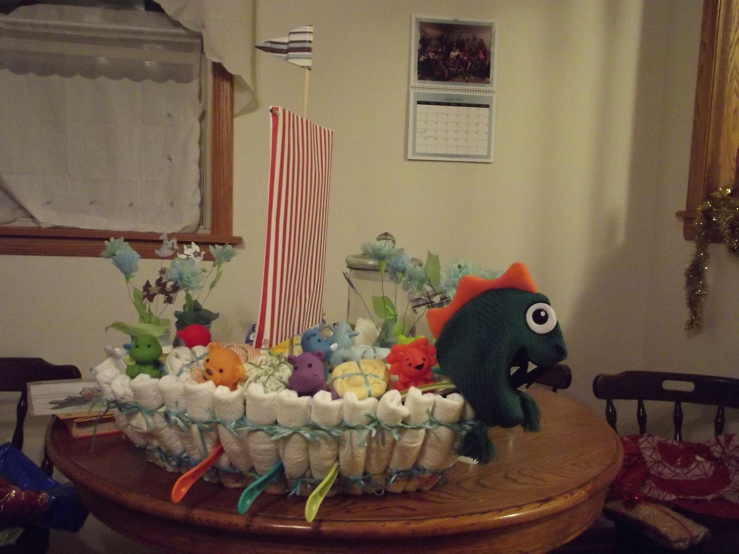 Viking Ship Diaper Cake : 10 Steps - Instructables