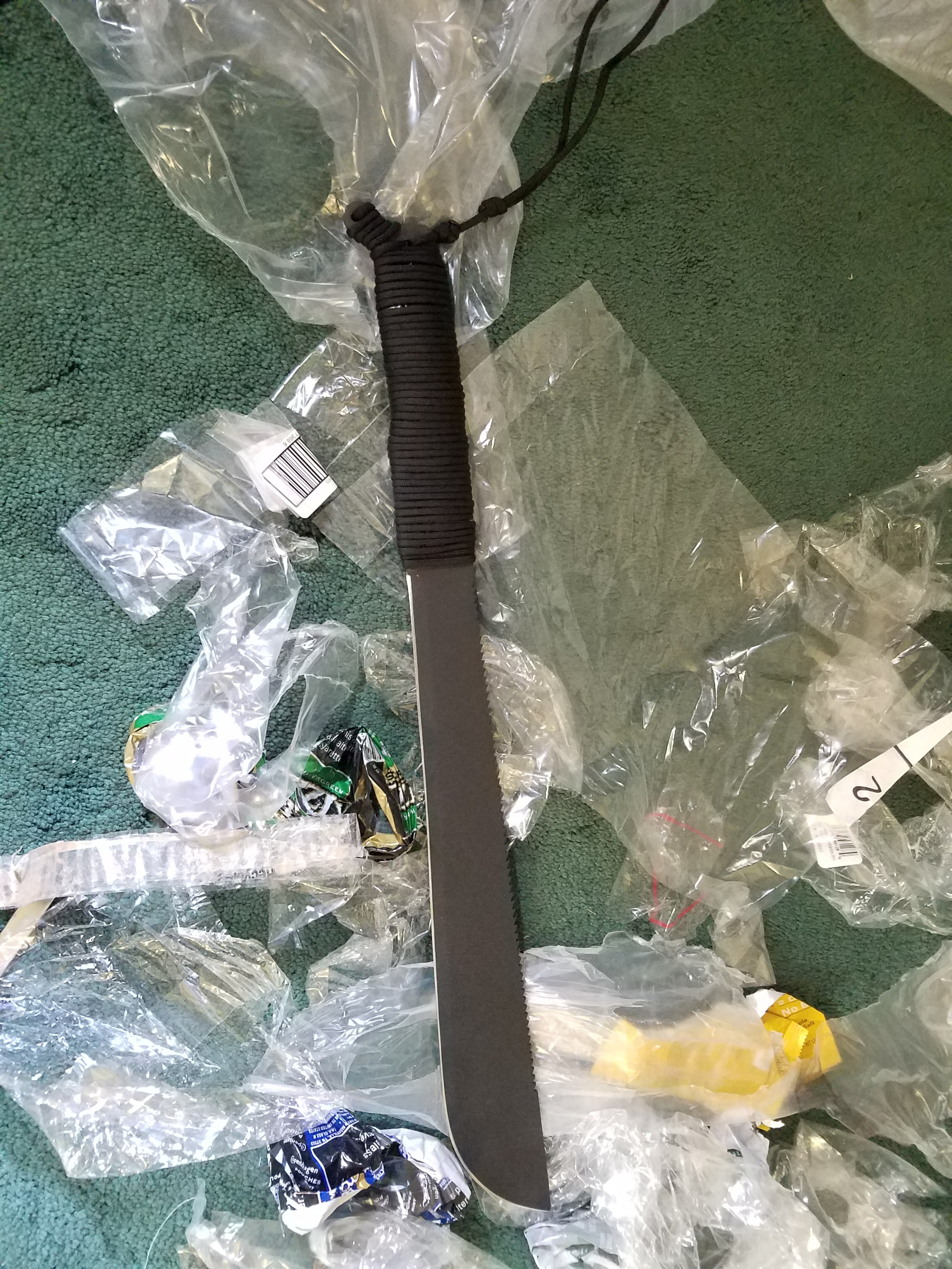 Machete Handle From Plastic Scrap and Paracord: : 8 Steps - Instructables