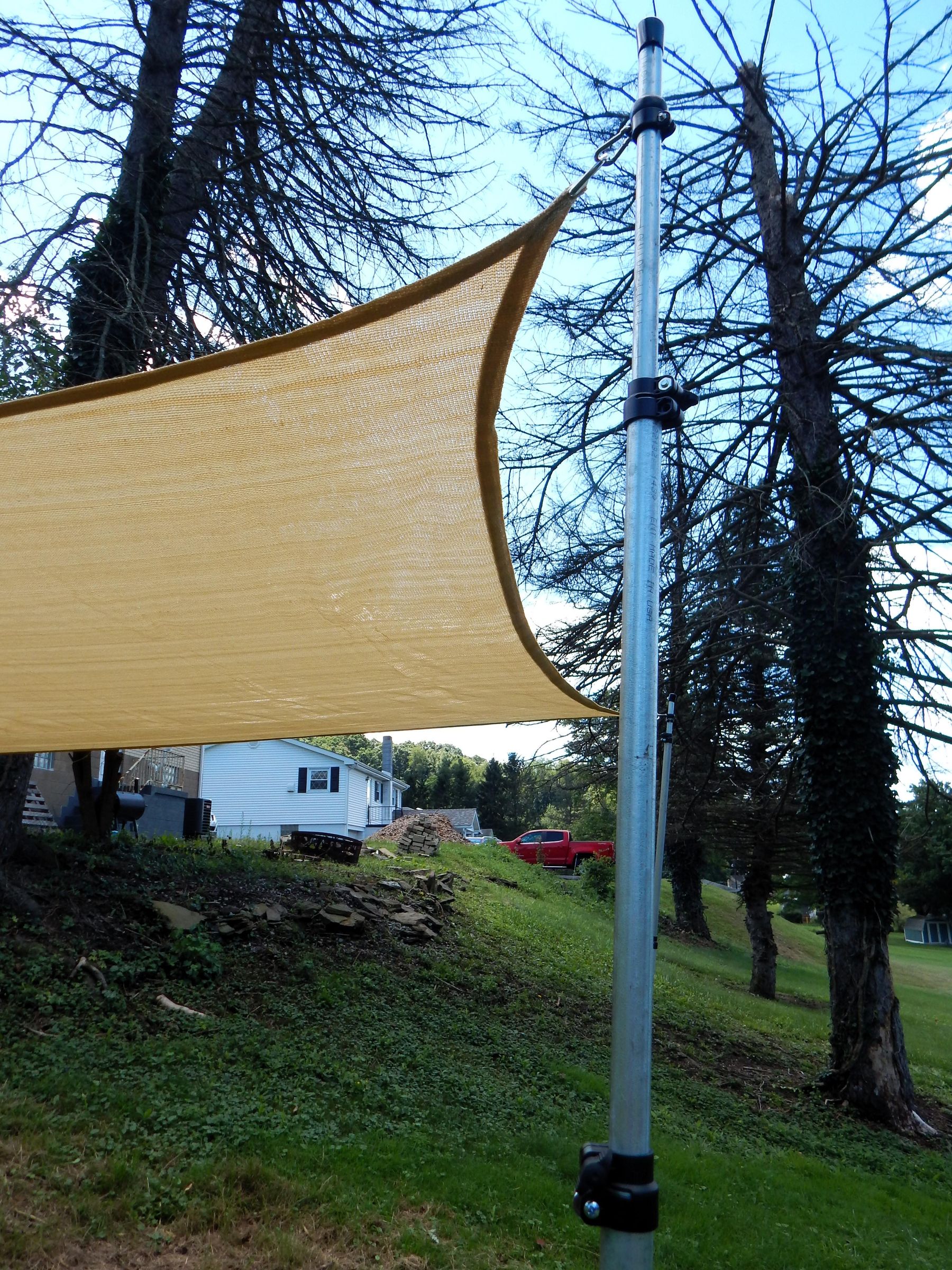 Height-Adjustable Sun Shade Made From EMT Conduit : 5 Steps - Instructables