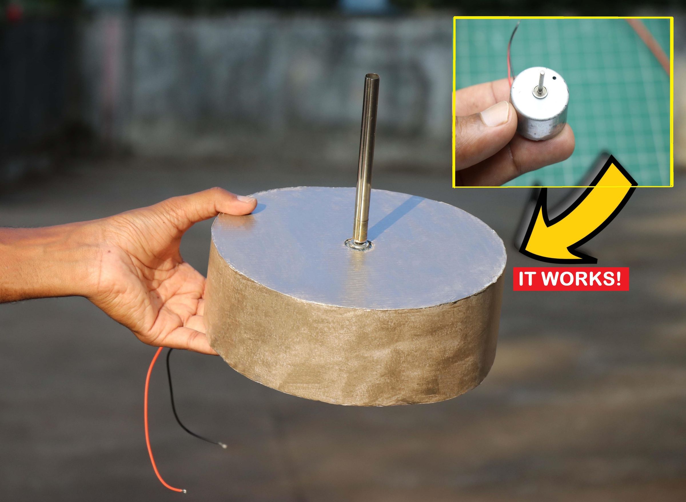 How to Build a Big DC Motor From Cardboard and Paper That Works : 10 ...
