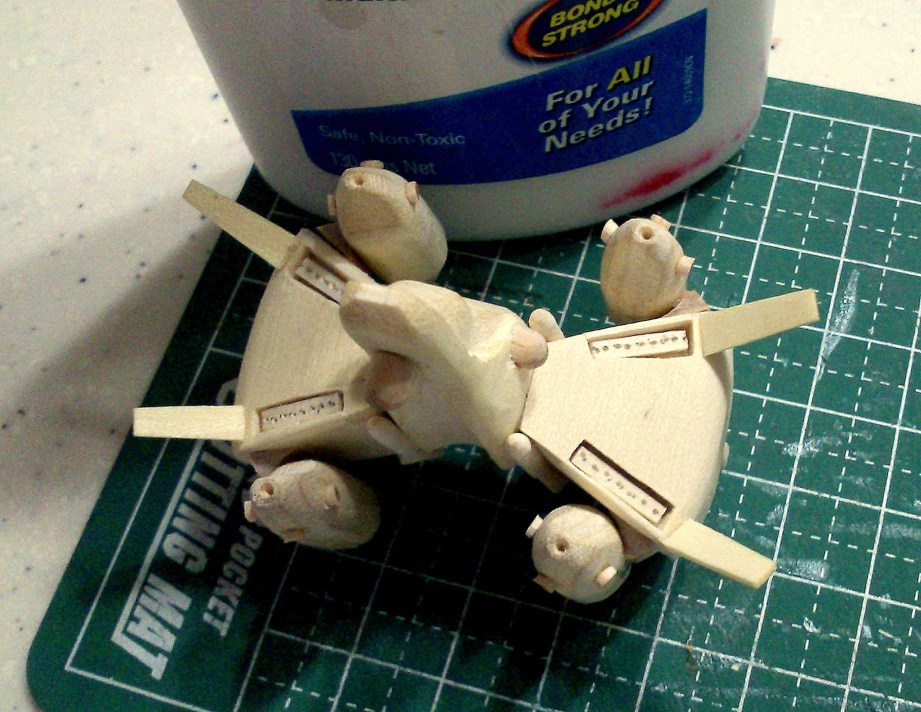 Mini Gunstar Popsicle Stick Model : 6 Steps - Instructables