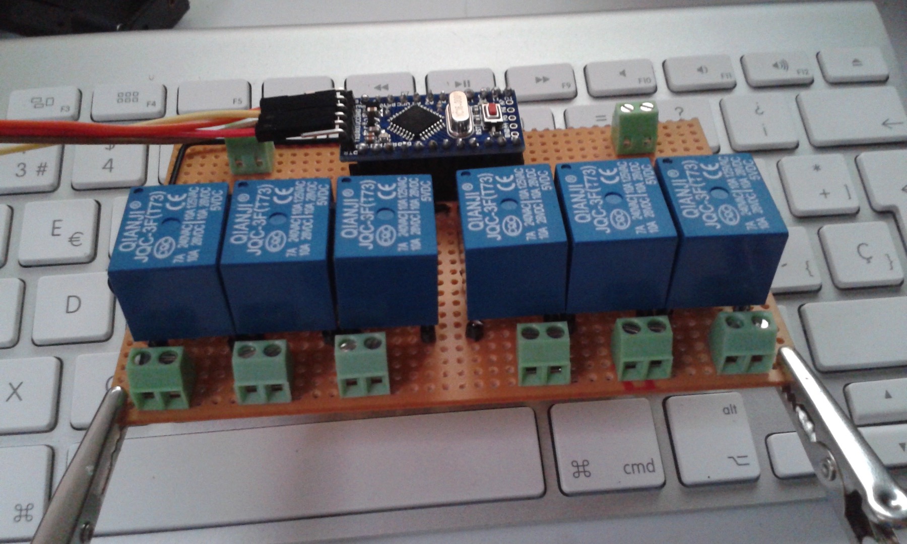 EL Wire - Arduino Mini Pro - Relay Controller Module 6 Channels : 9 ...