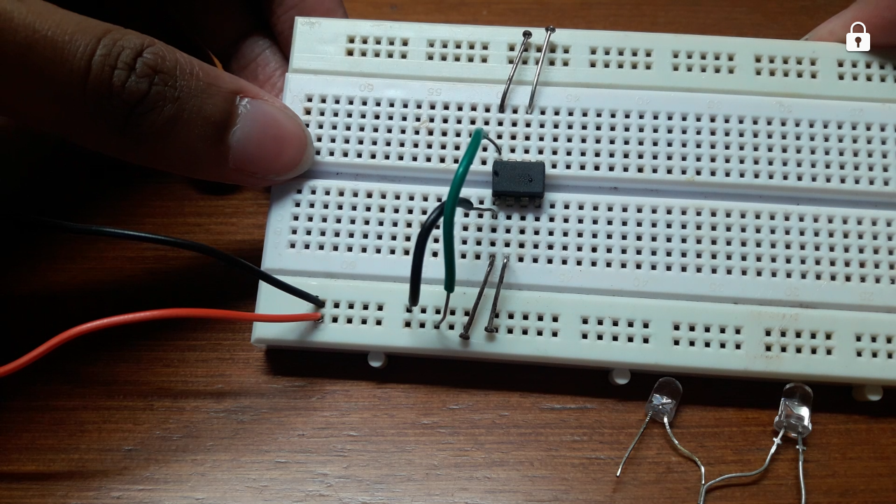 How to Make a "Touch Sensor" Using 555 Timer IC on Breadboard. : 4 ...