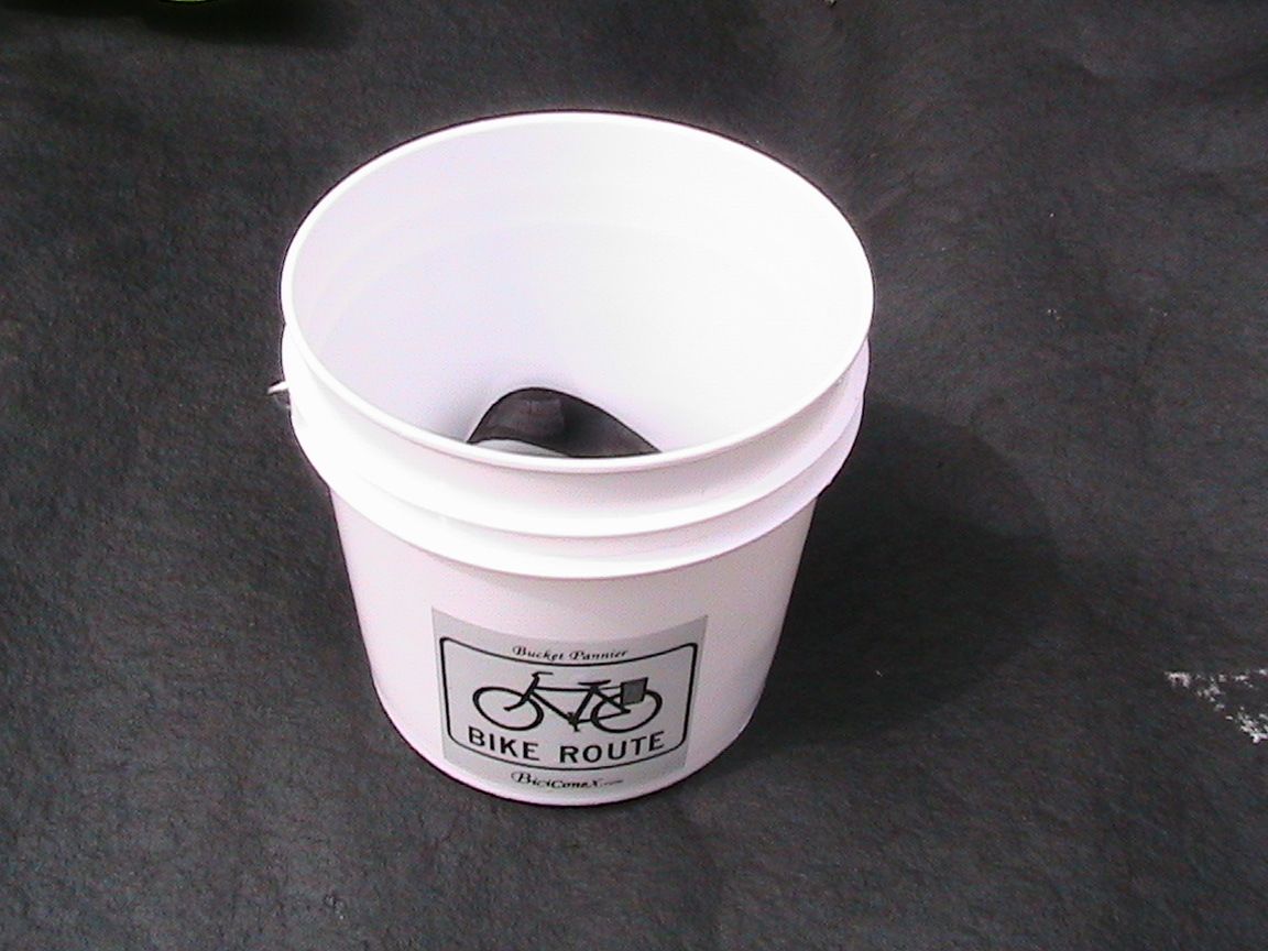 Bucket Panniers on a Wire for Bicycle Cargo Hauling on a Tight Budget ...