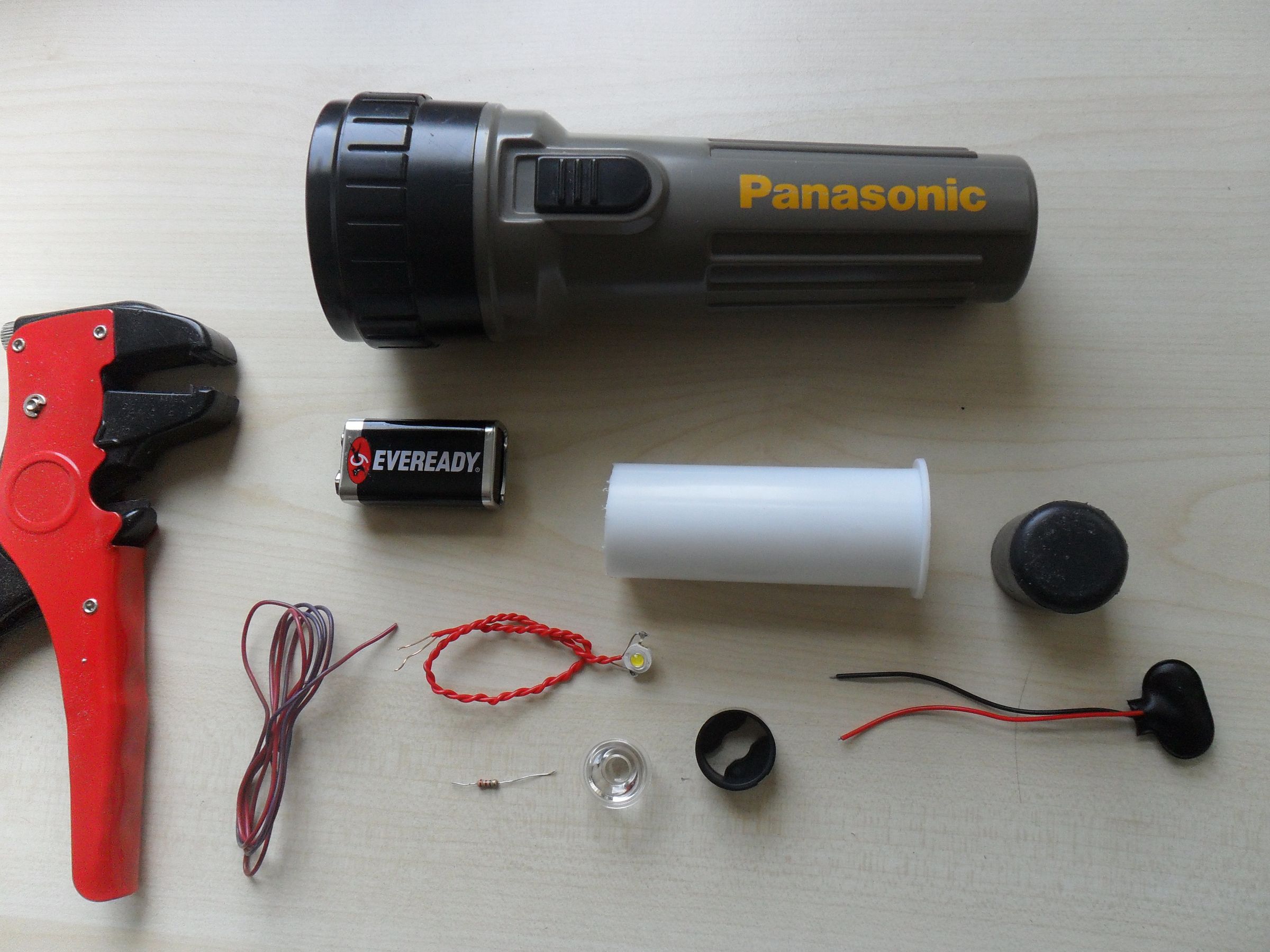 How to Turn Old Flashlight Into a Powerful Flashlight With Storage ...