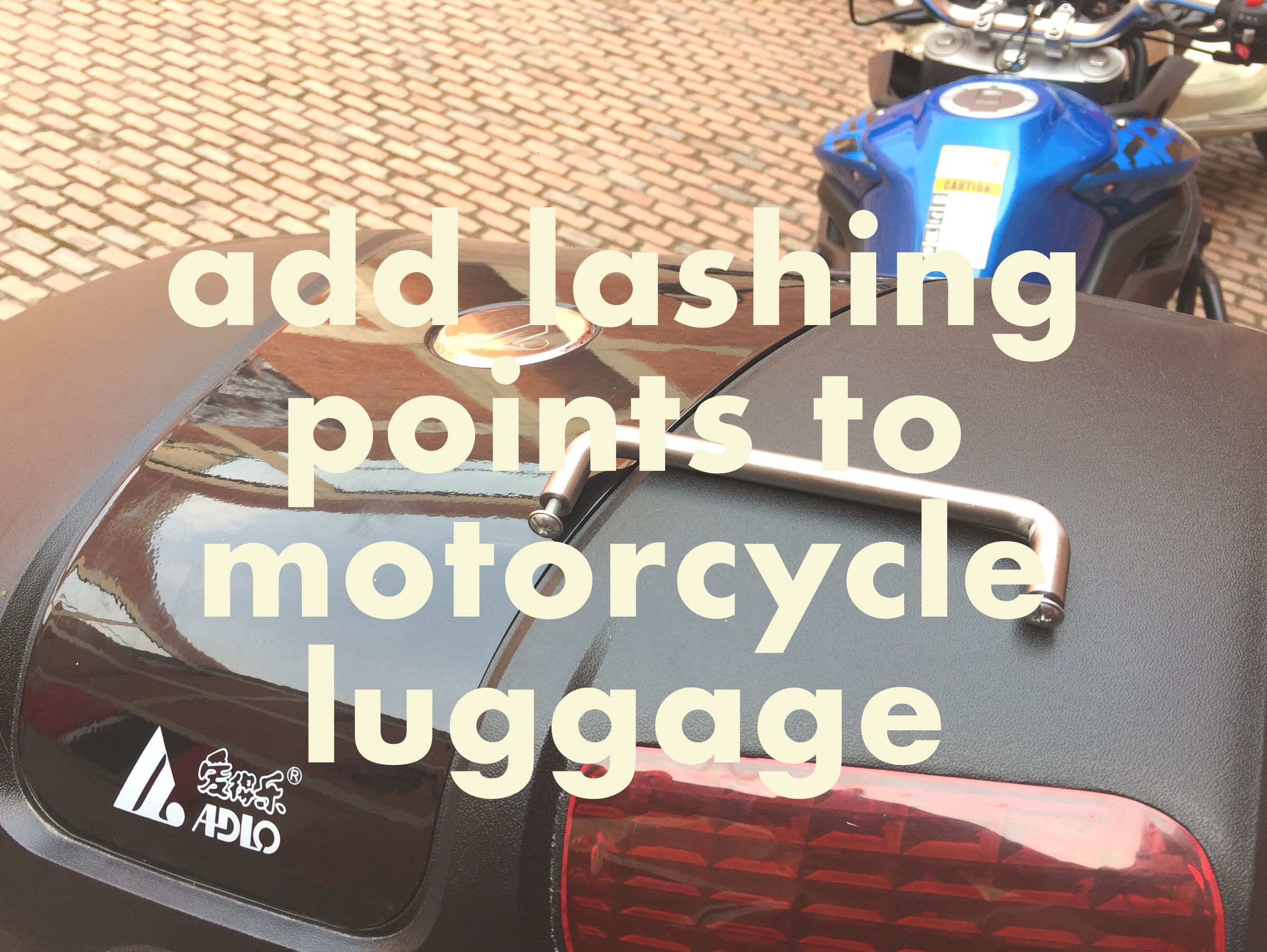 Motorcycle Touring Lashing Points : 4 Steps (with Pictures) - Instructables