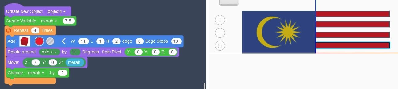 Create Country Flag With Tinkercad Codeblock Editor : 6 Steps (with Pictures) - Instructables