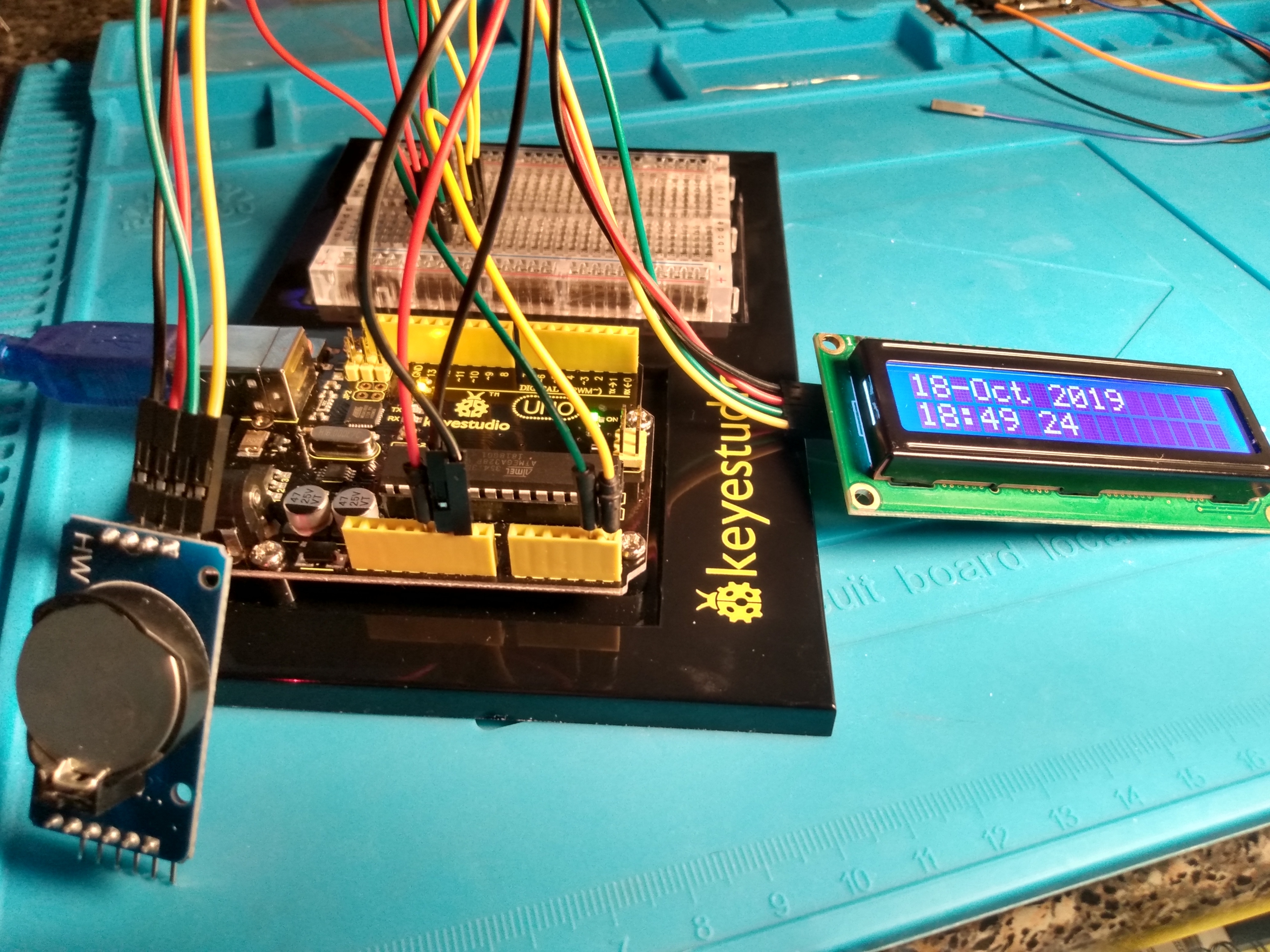 Arduino Nano: Show Date/Time From DS1307 Real Time Clock(RTC) on I2C 2 ...
