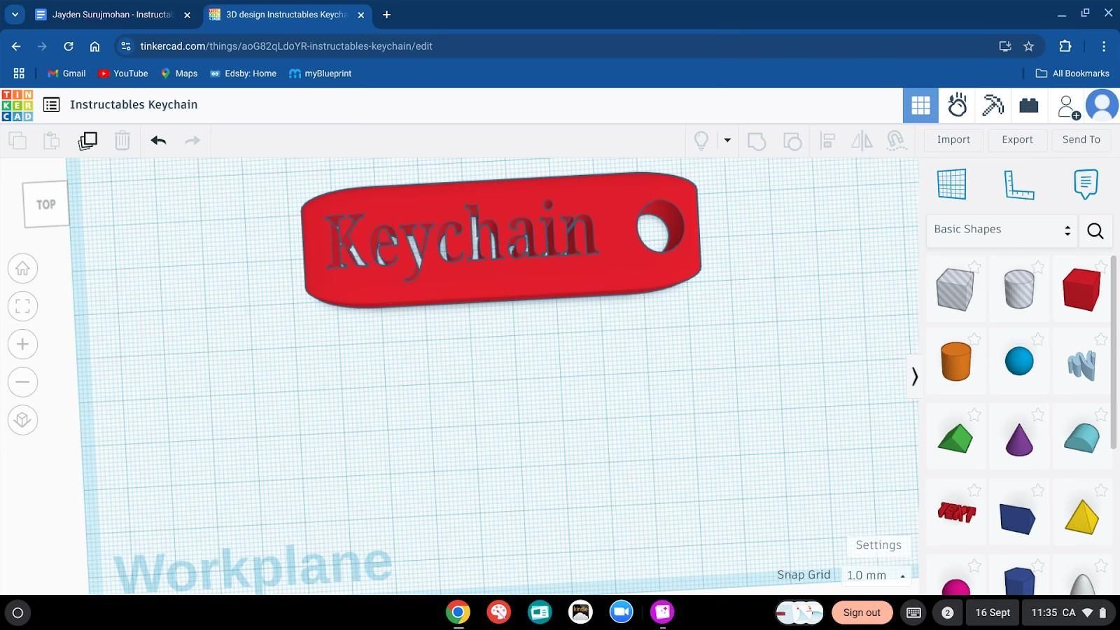 How to Make a 3D Printed Keychain Using Tinkercad! : 21 Steps (with ...