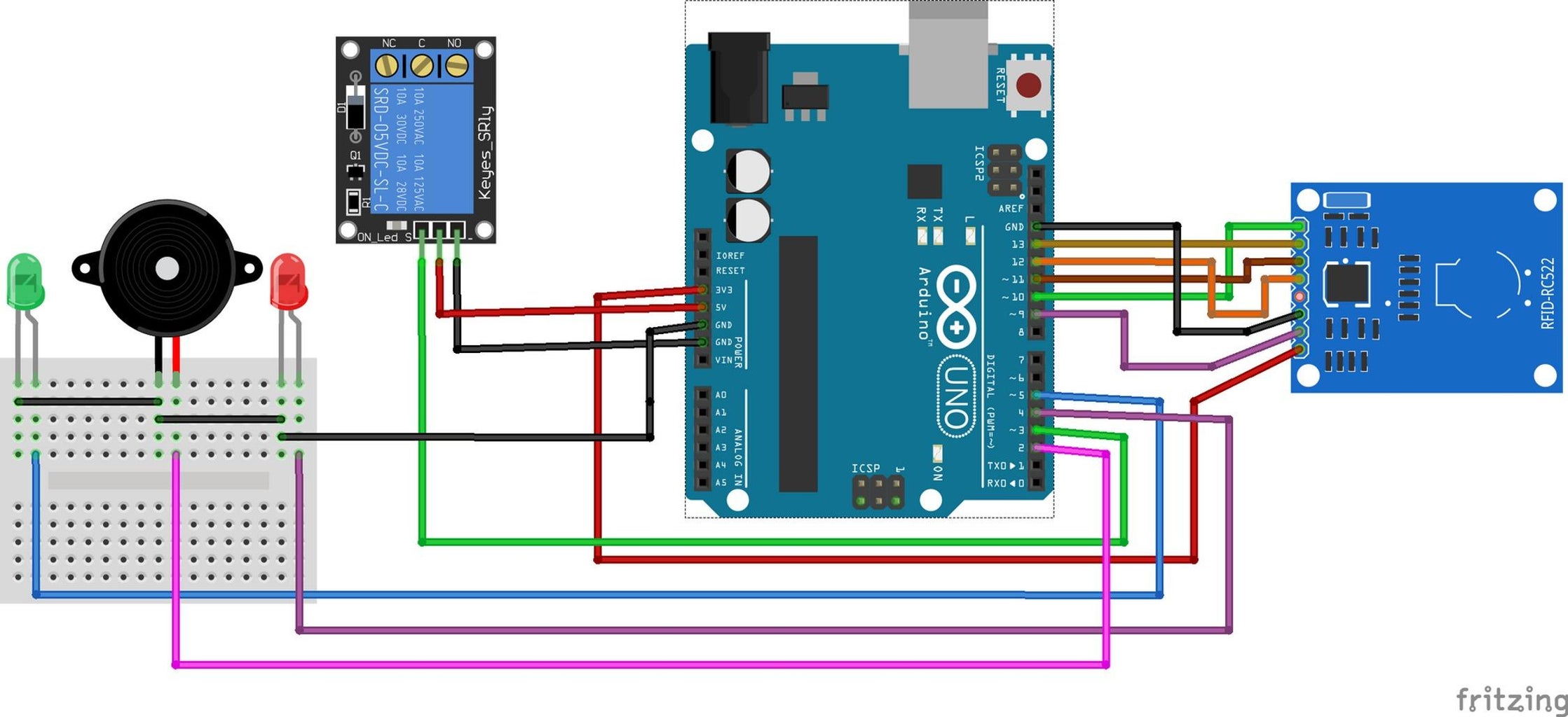 Build Rfid Door Lock Using Arduino 7 Steps Instructables