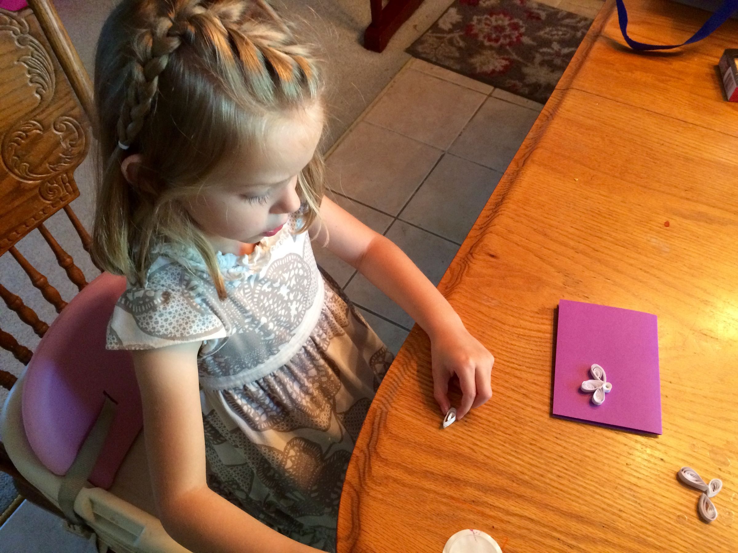 Quilling With Kids- Simple Quilled Flower Card : 5 Steps (with Pictures ...