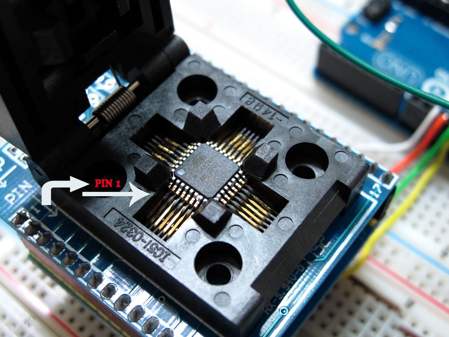 Burn Arduino Bootloader on Atmega-328 TQFP and DIP Chips on Breadboard ...
