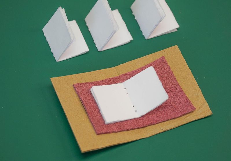DIY Mini Book With Long Stitch Binding | How to Make a Tiny Bound Book ...