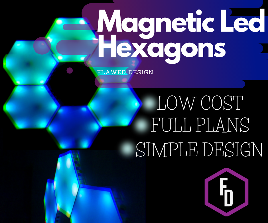 Magnetic LED Hexagons : 9 Steps (with Pictures) - Instructables
