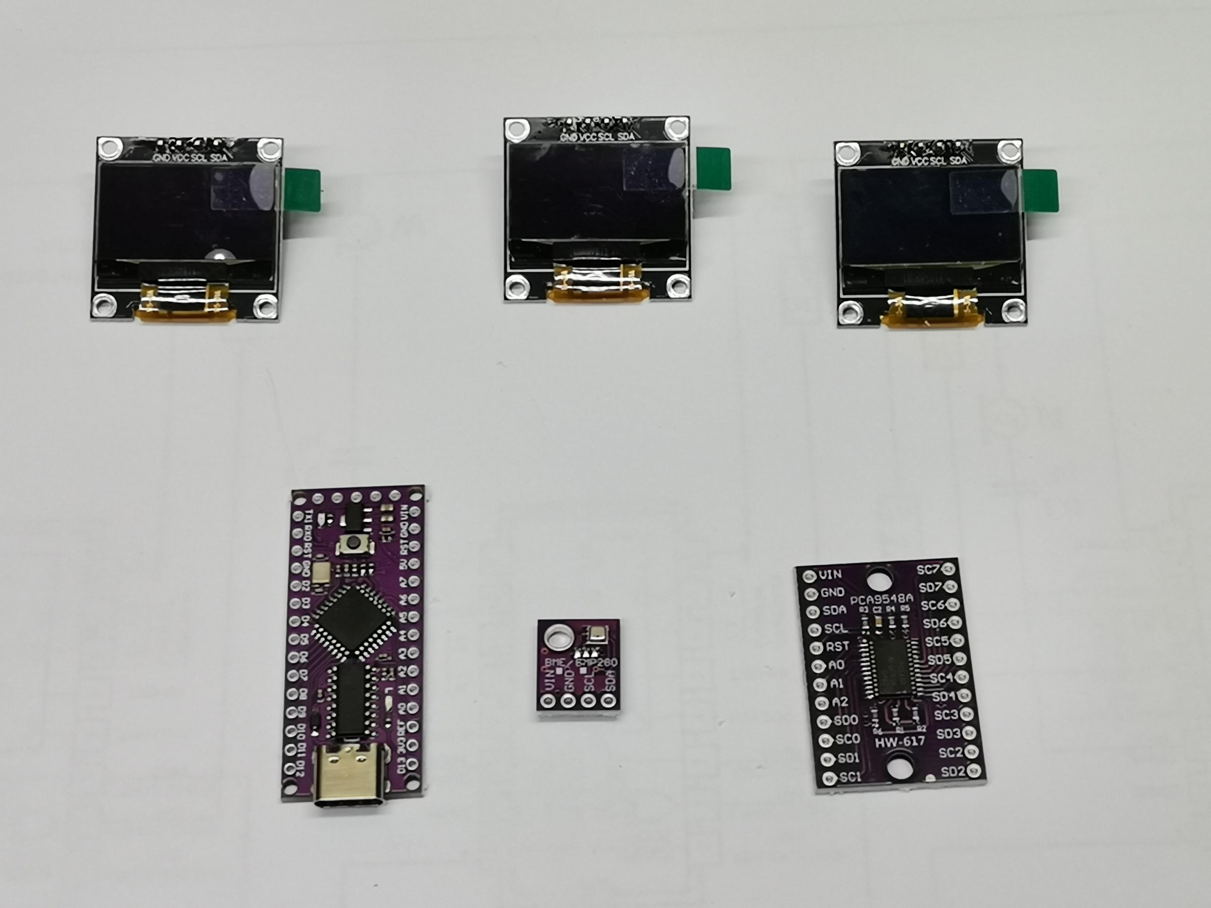 Classic Style Arduino Weather Station With Three Oled Displays : 4 Steps - Instructables