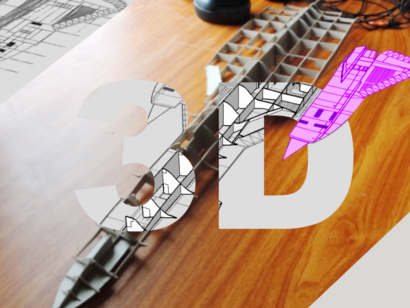 Make a Detailed Paper Model Plane Template/pattern Using Sketchup ...