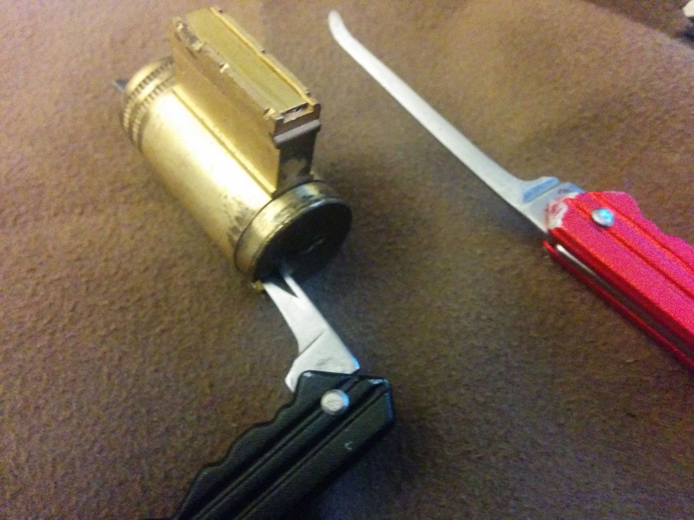 Keychain Folding Lockpick (now Updated With Tension Wrench) : 5 Steps ...