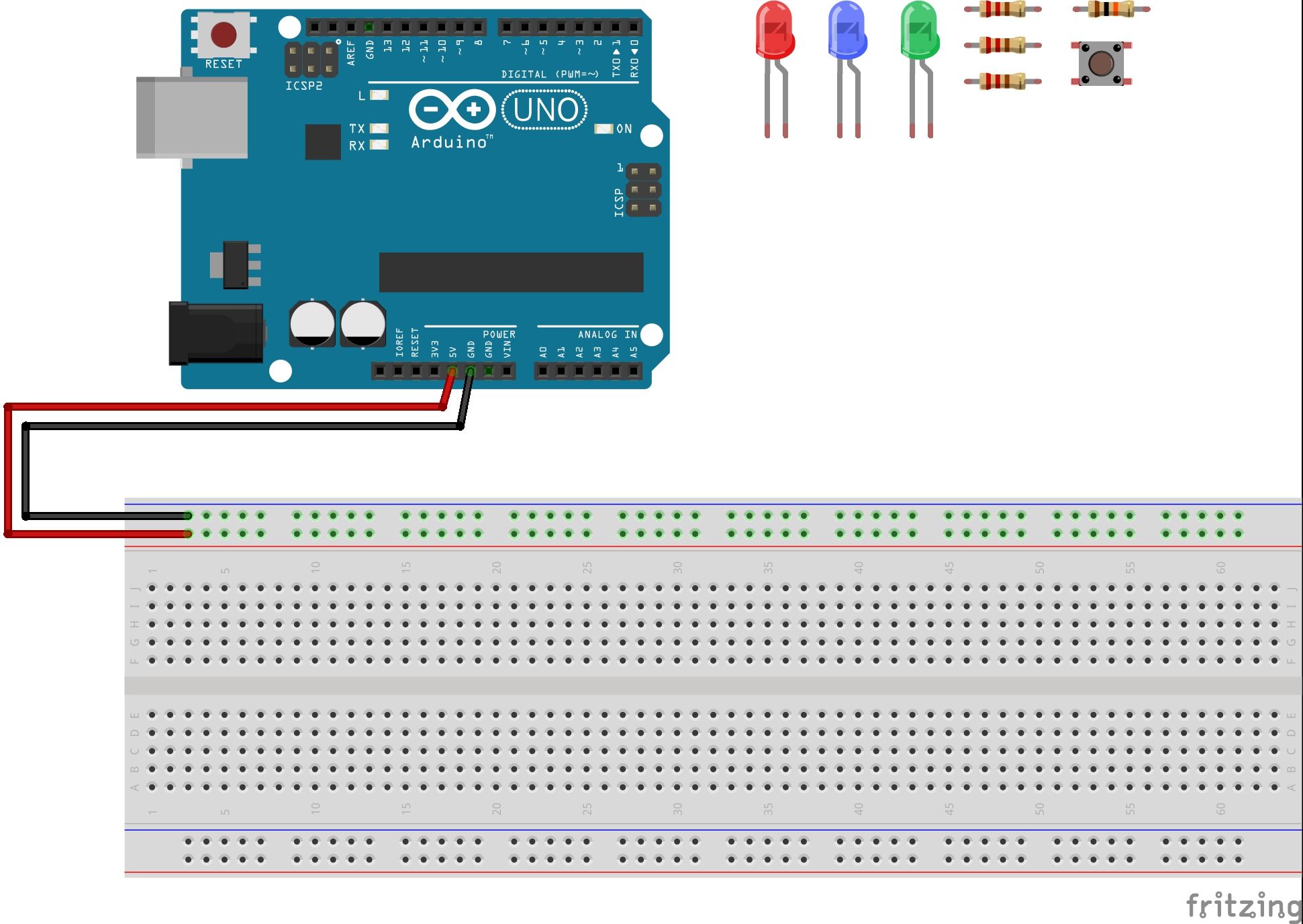 Interrupt Pin With LED's and Button : 6 Steps - Instructables