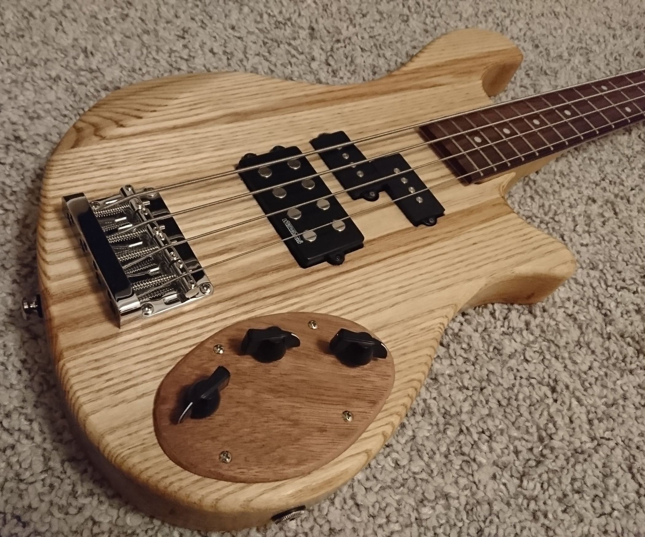 Custom Bass Guitar With Recycled Neck : 34 Steps (with Pictures ...