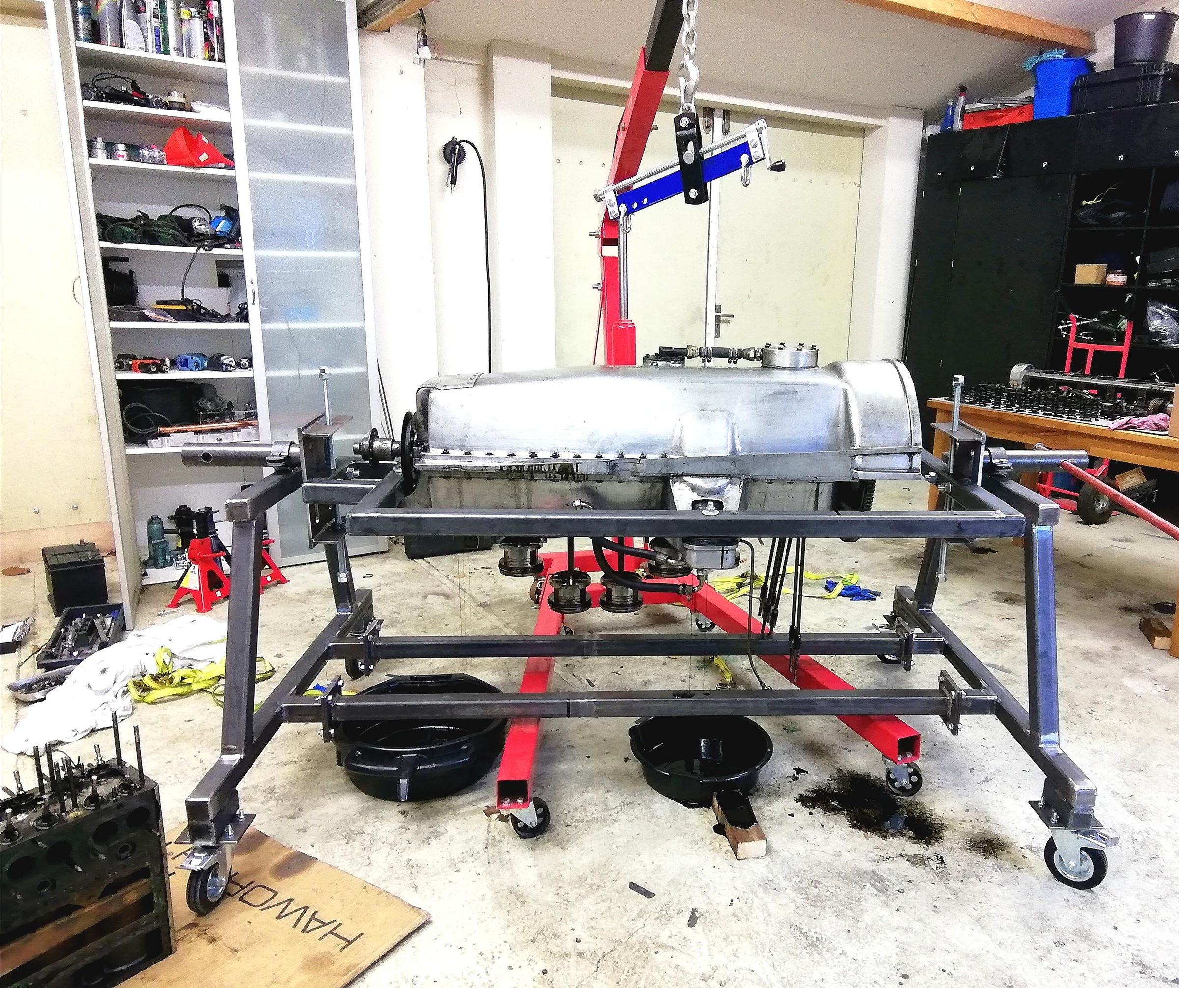 Engine Stand for 8 Liter Bentley Engine From 1928 : 16 Steps (with ...