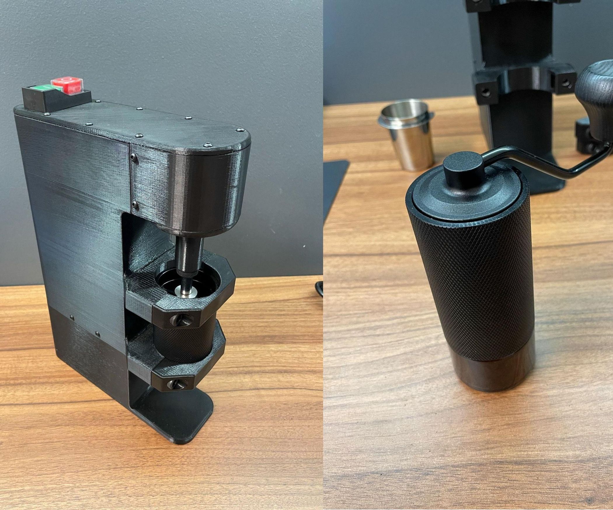 60$ Electric Coffee Espresso Grinder - Conversion From Hand Crank ...
