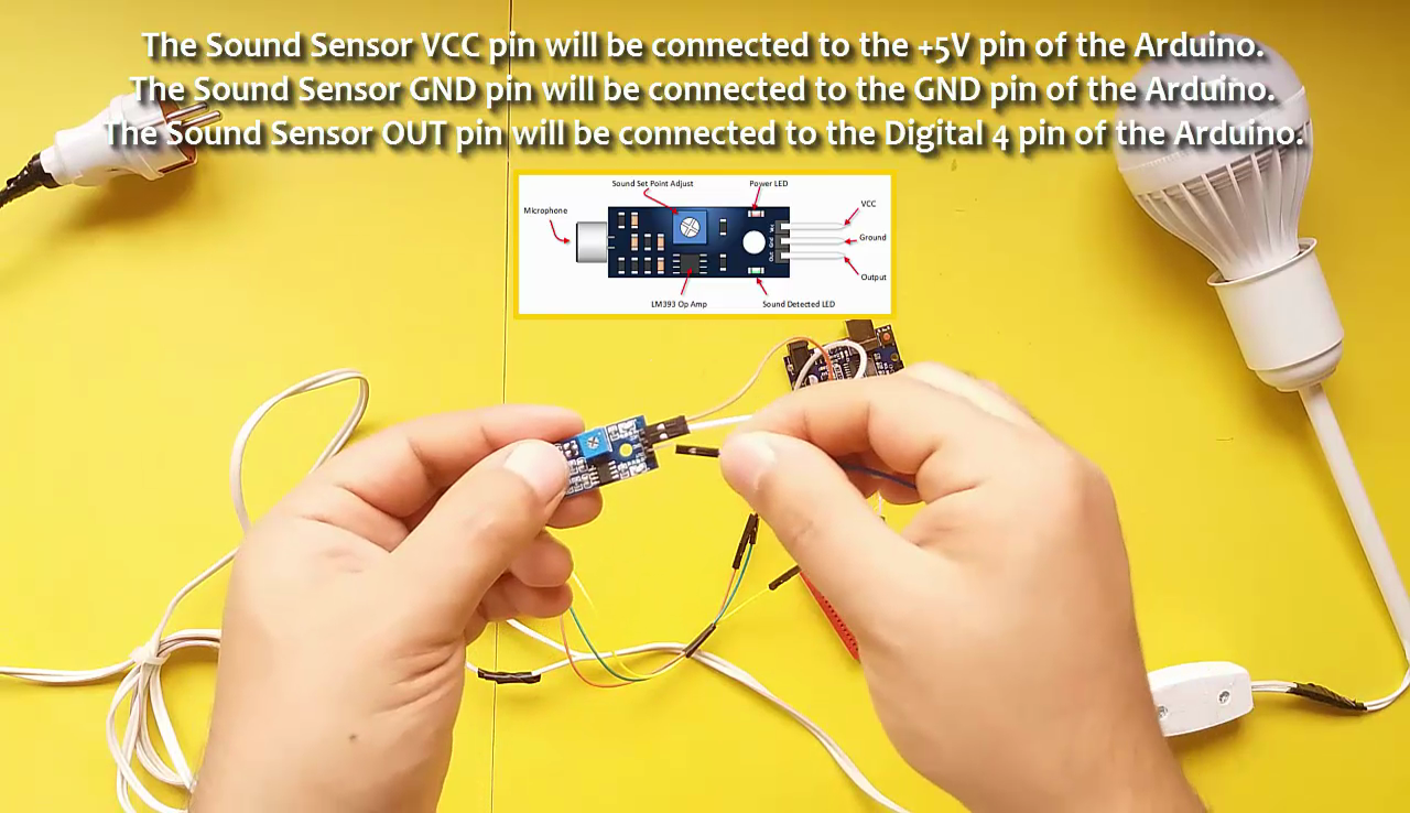 Arduino - Turn ON Your LEDs and Lamps With a Clap (Relay and Sound ...