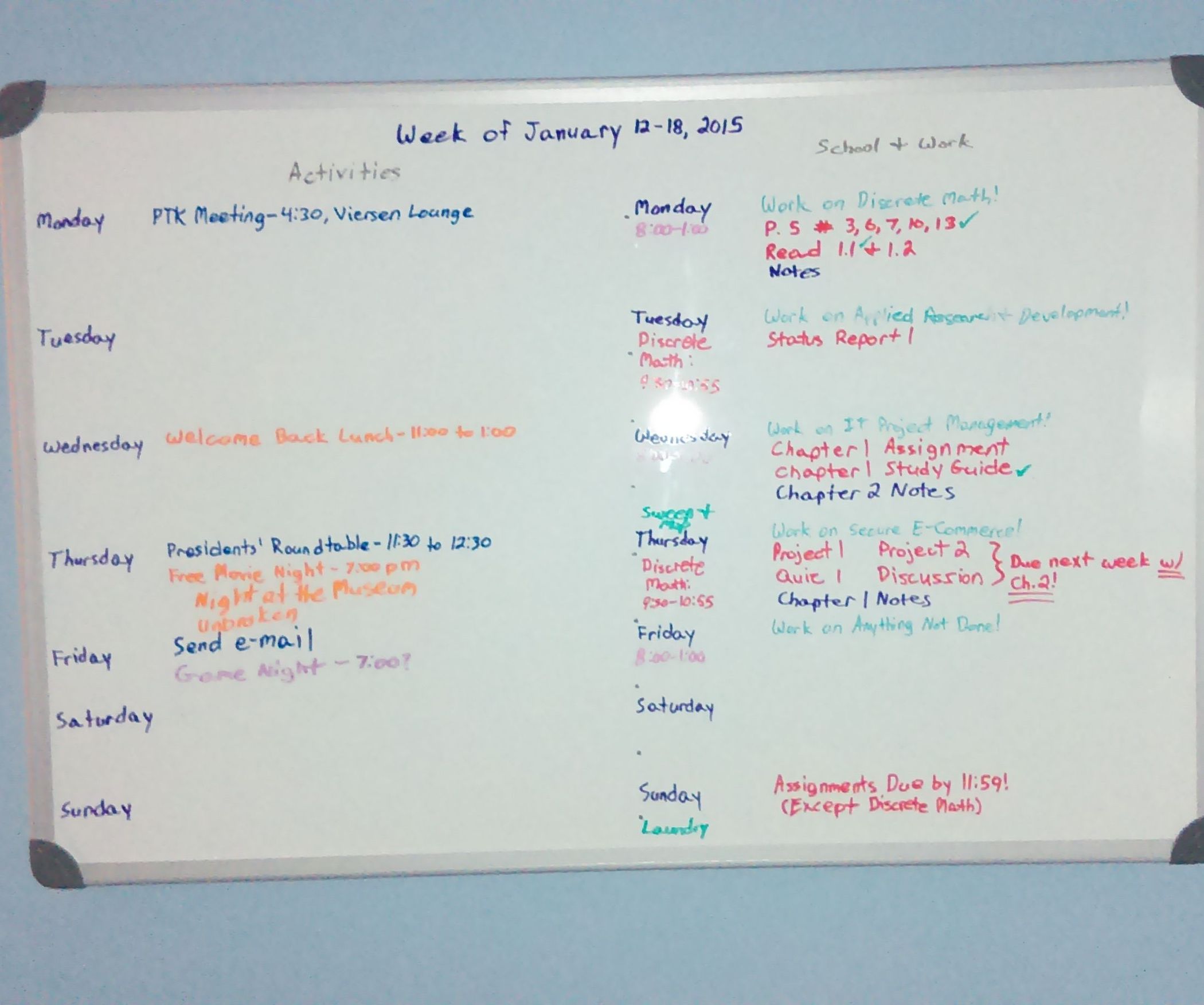 Schedule Organization for College Students : 6 Steps - Instructables