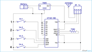 RF 433MHZ Radio Control Using HT12D HT12E | Making a Rf Remote Control Using HT12E & HT12D With ...