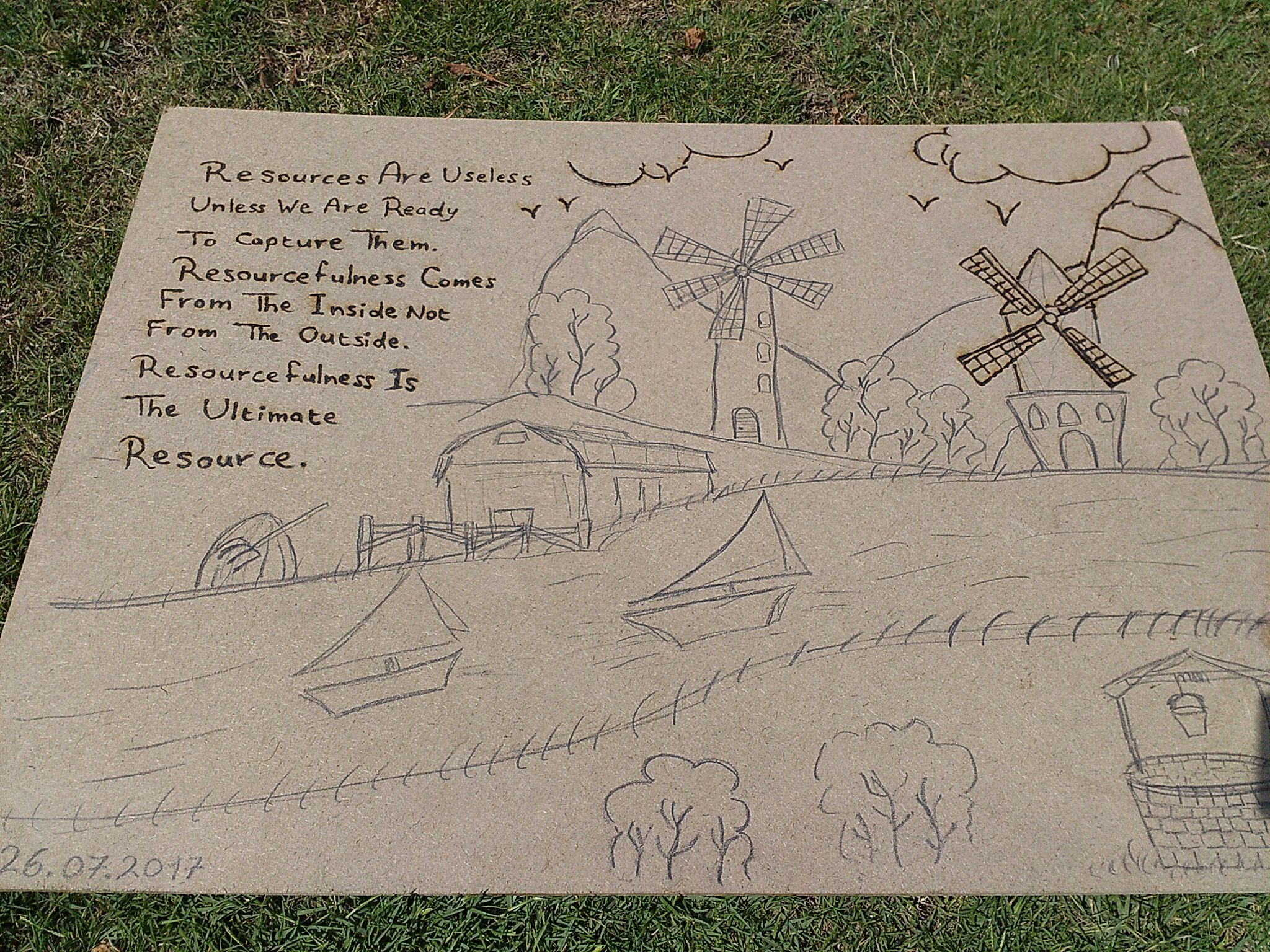 "Abundant Resources" - My Solar Pyrography Art : 4 Steps - Instructables