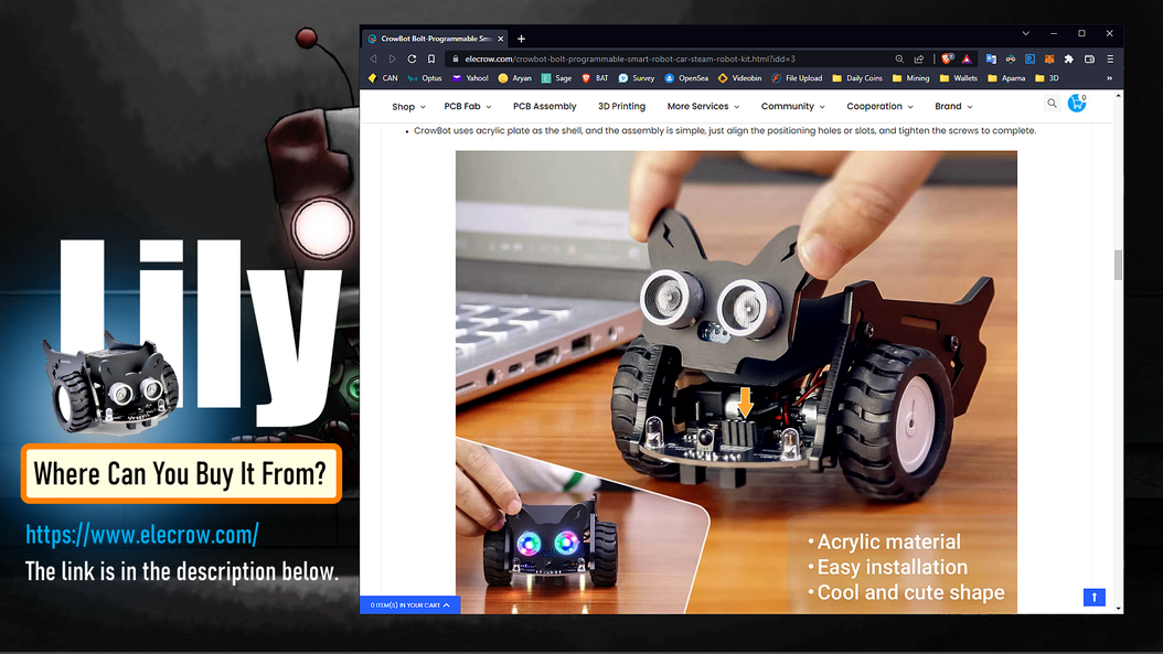 Unboxing and Assembling Crowbot Bolt Smart Robot Car : 10 Steps ...