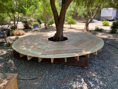 Freestanding Round Deck From Recycled Lumber : 12 Steps (with Pictures ...