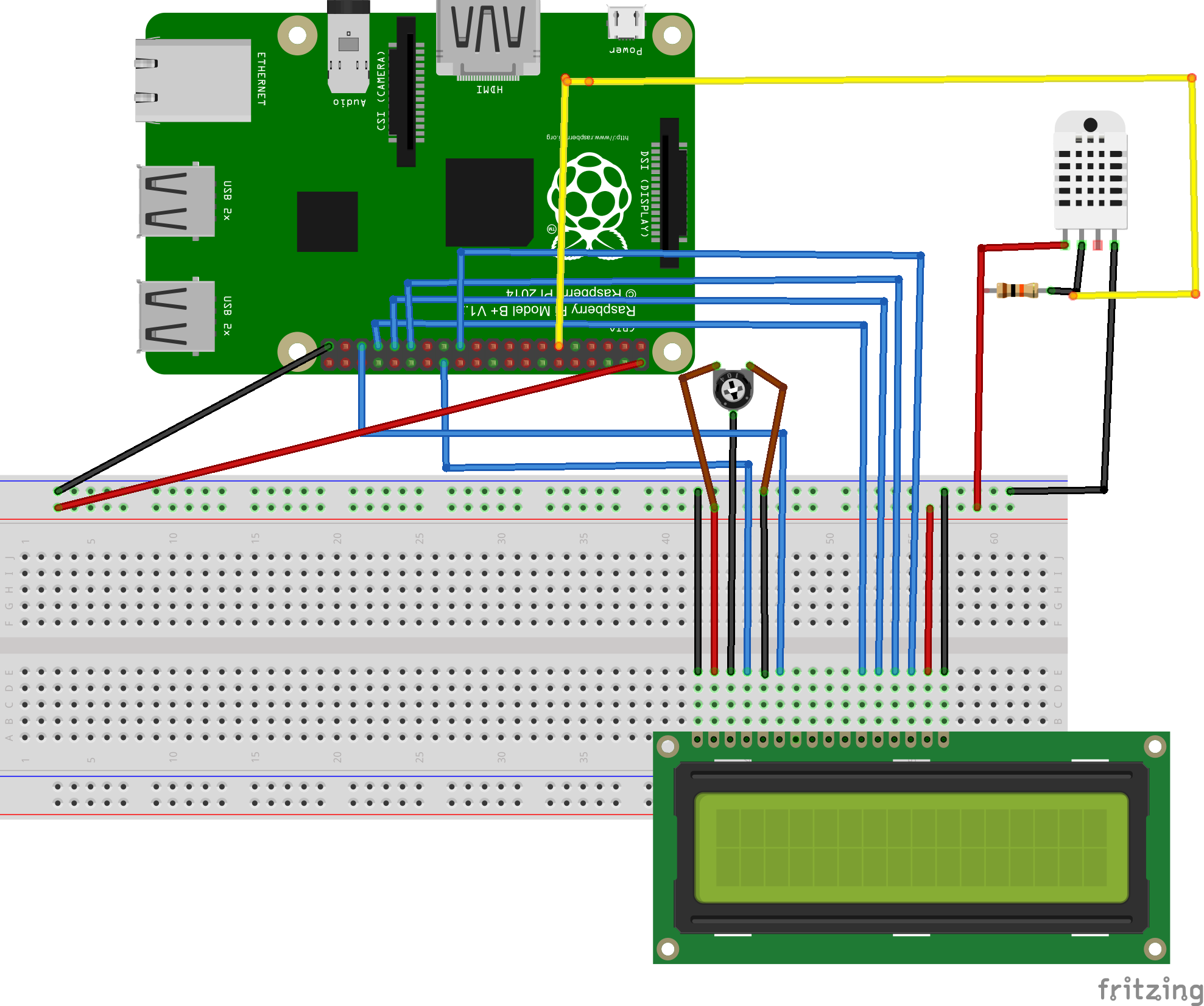 How to Read DHT Data on LCD Using Raspberry Pi : 6 Steps - Instructables