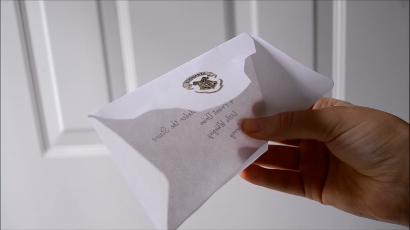 Hogwarts Acceptance Letter Harry Potter DIY | CassKnowlton : 3 Steps ...