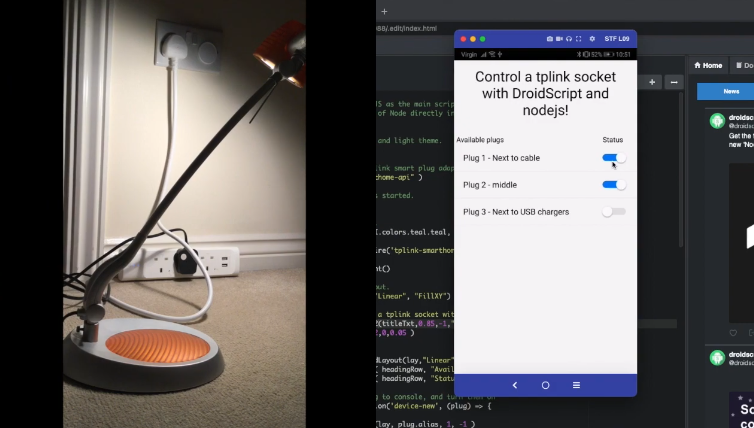 Build an Android App to Control Tp-Link Smart Plugs and Sockets With DroidScript : 4 Steps ...