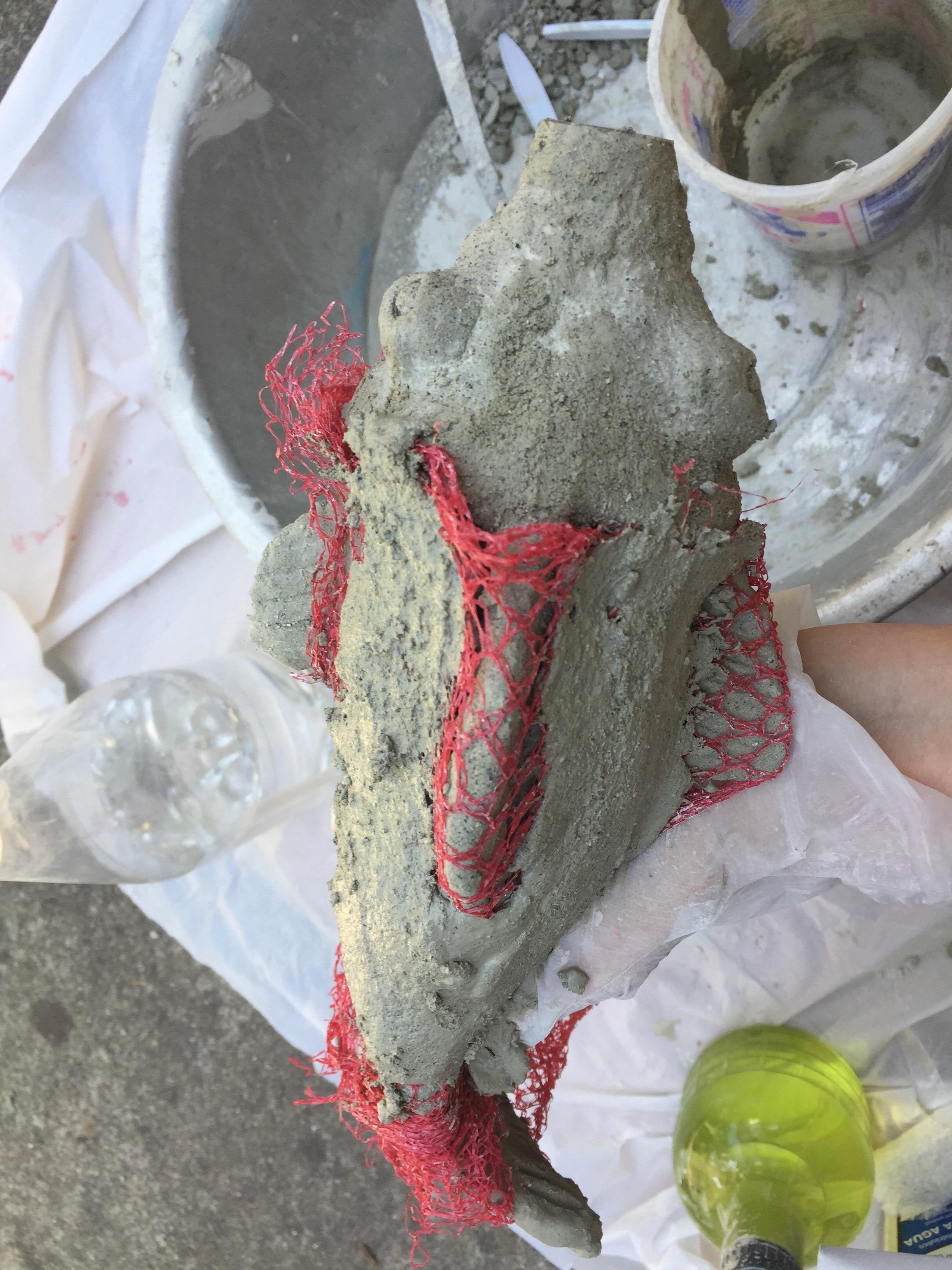 Concrete Garden Fish From Plastic Water Bottles : 4 Steps (with ...