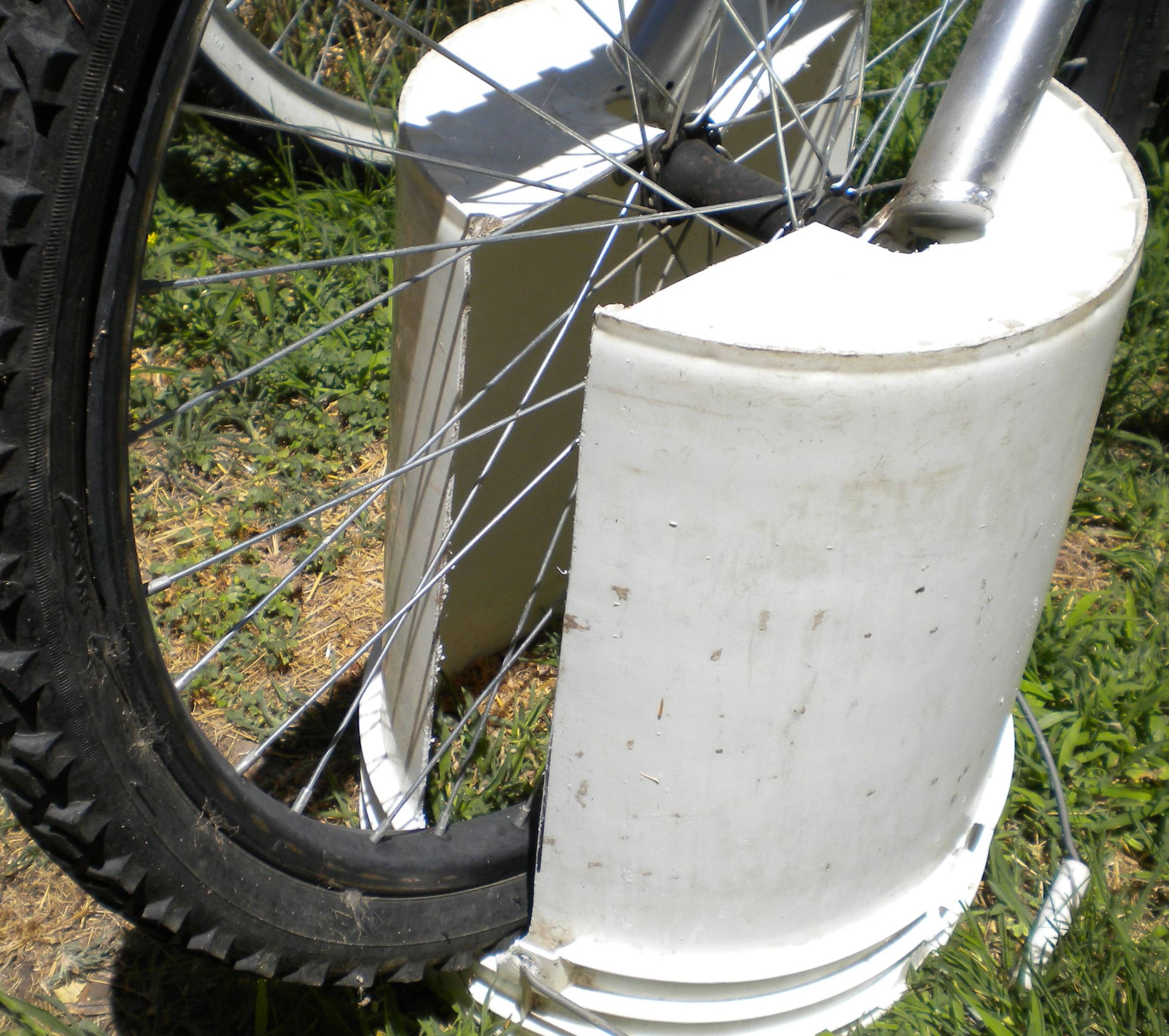 "BIKE BUCKET" - Bicycle Stand - Portable, Cheap, Lightweight : 3 Steps ...