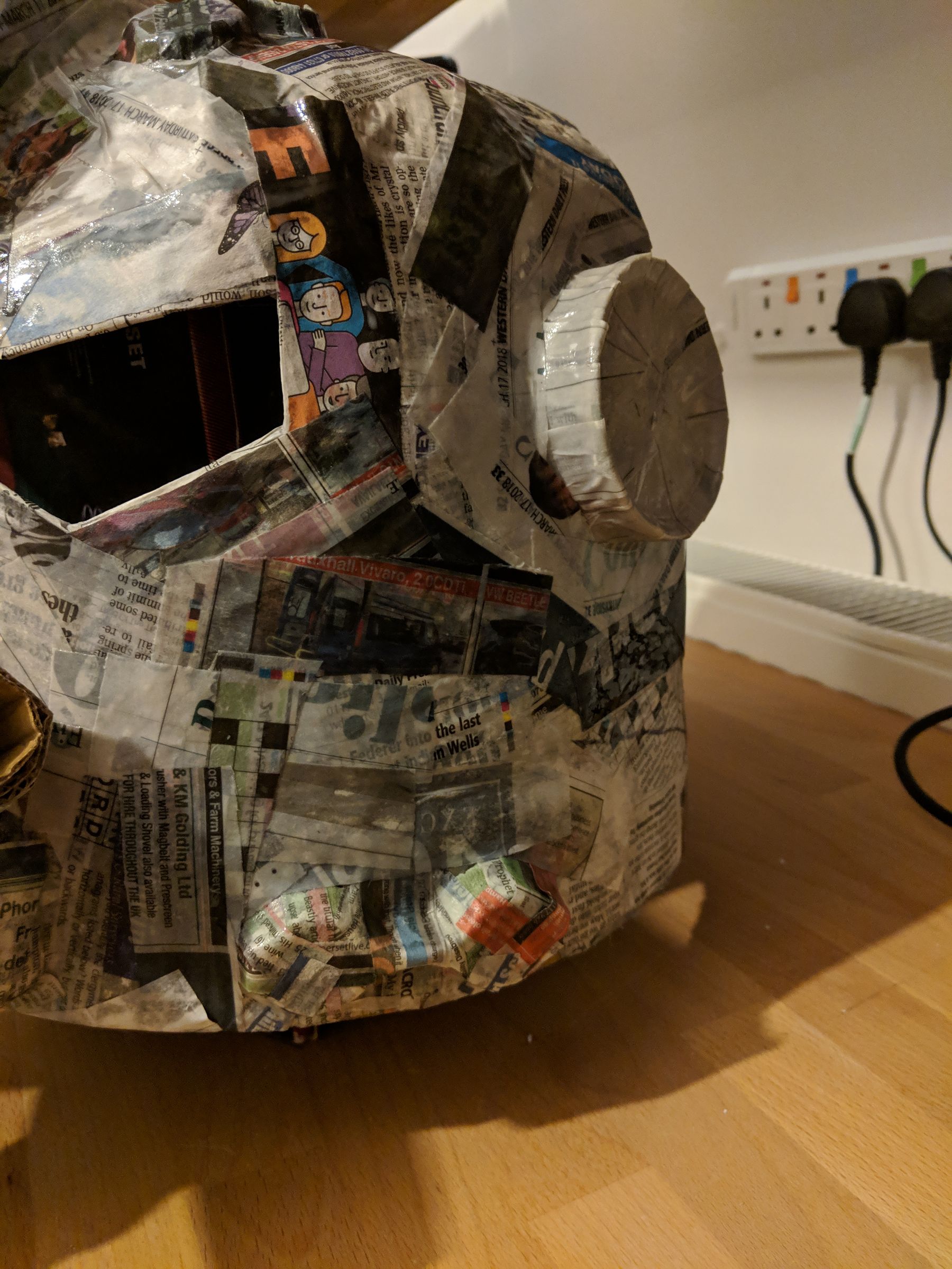 Recycled Power Armour Helmet : 19 Steps - Instructables