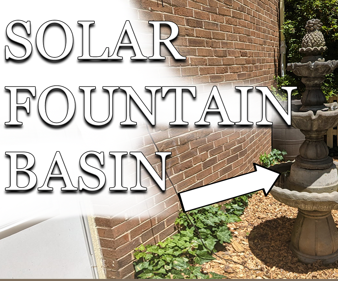 How to Make a Custom Solar Fountain Basin : 4 Steps (with Pictures ...