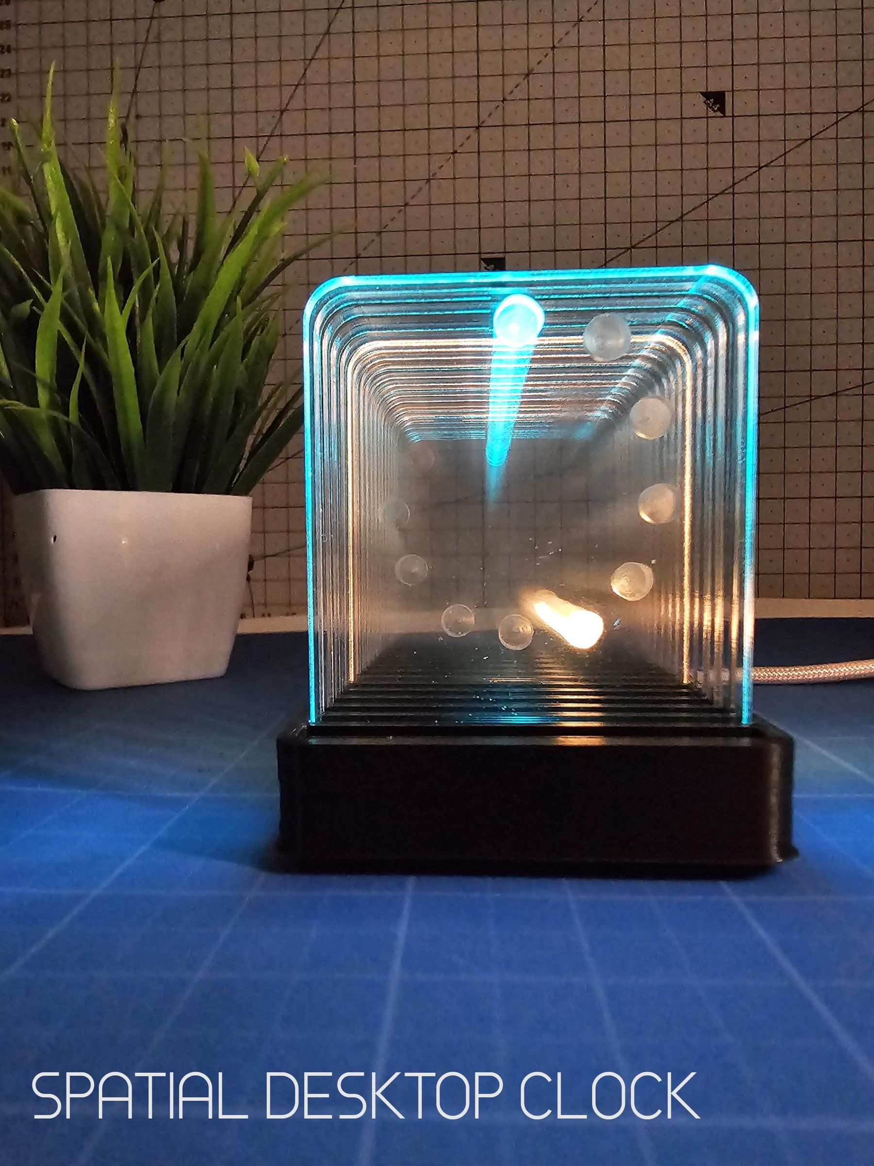 Spatial Desktop Clock : 15 Steps (with Pictures) - Instructables