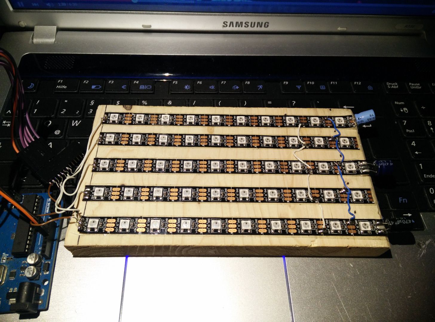 10x5 RGB LED Matrix With Only 5 IO Pins : 4 Steps - Instructables