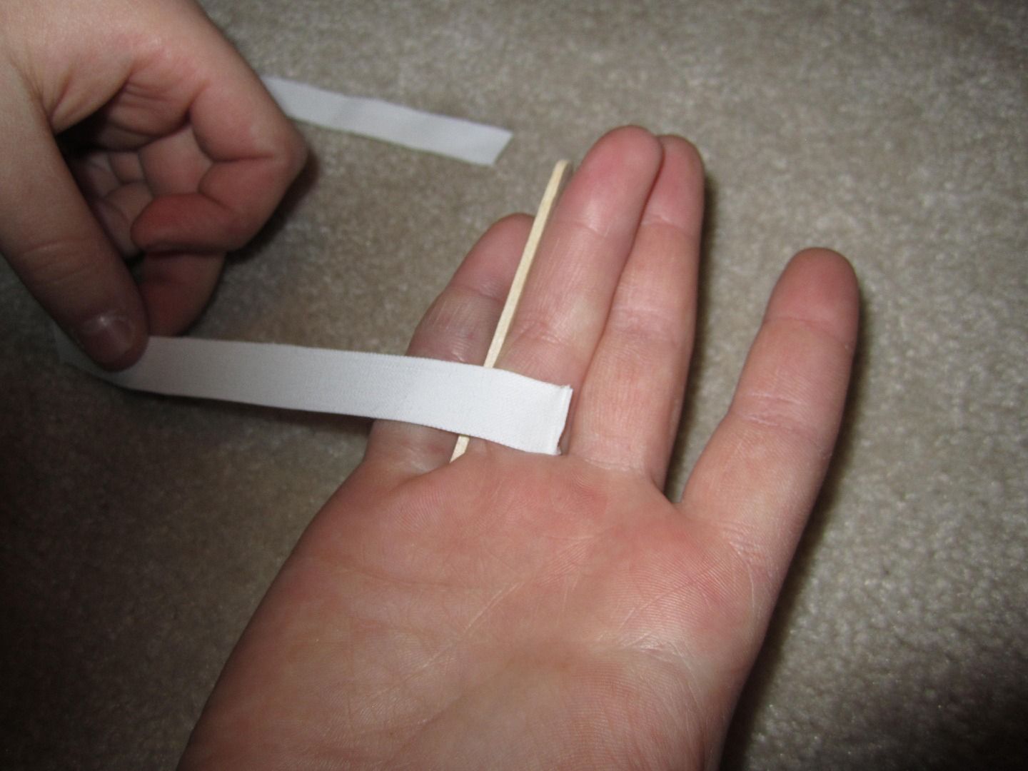 Broken Middle Finger Cast