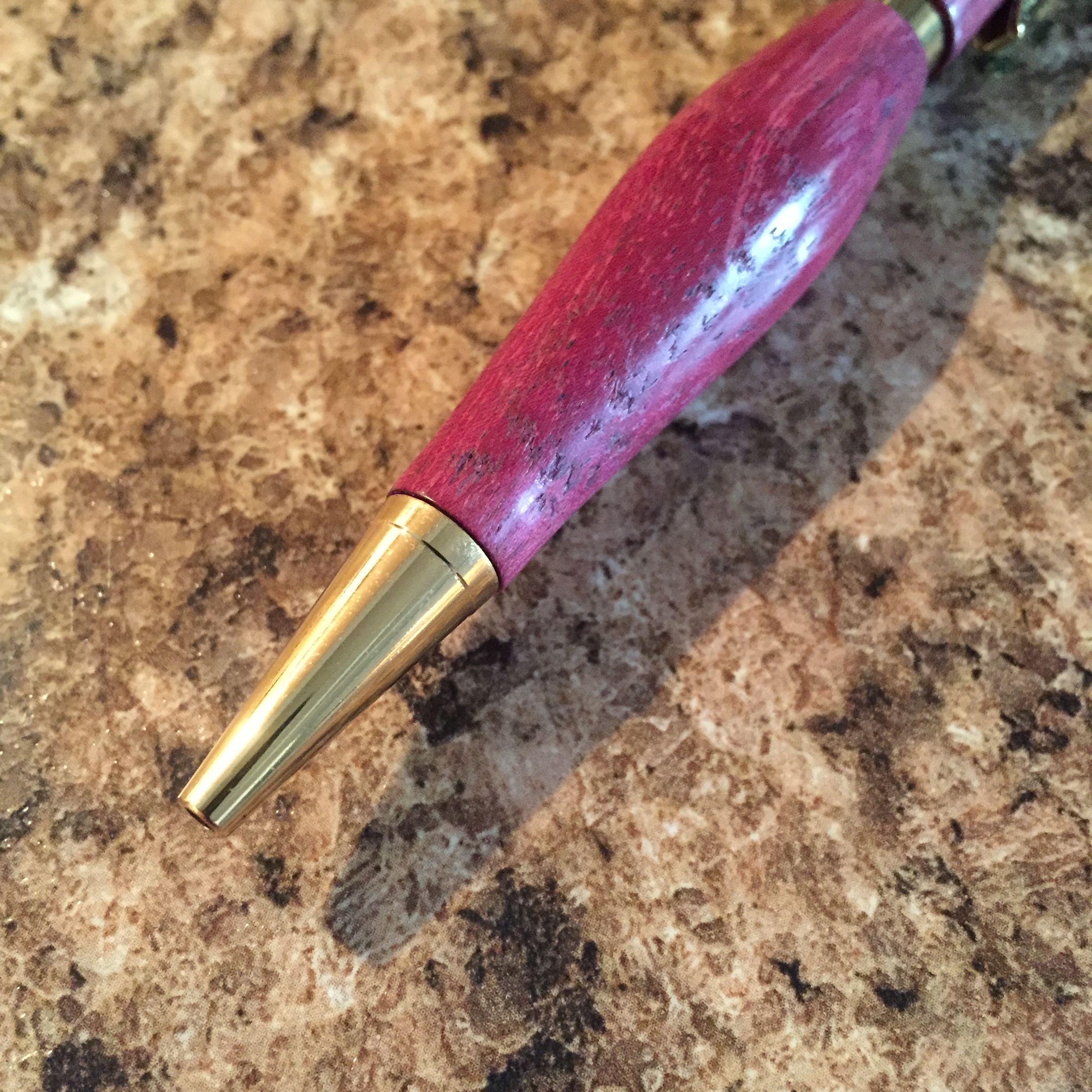 Purpleheart Pen: Turning Your First Pen : 7 Steps (with Pictures ...