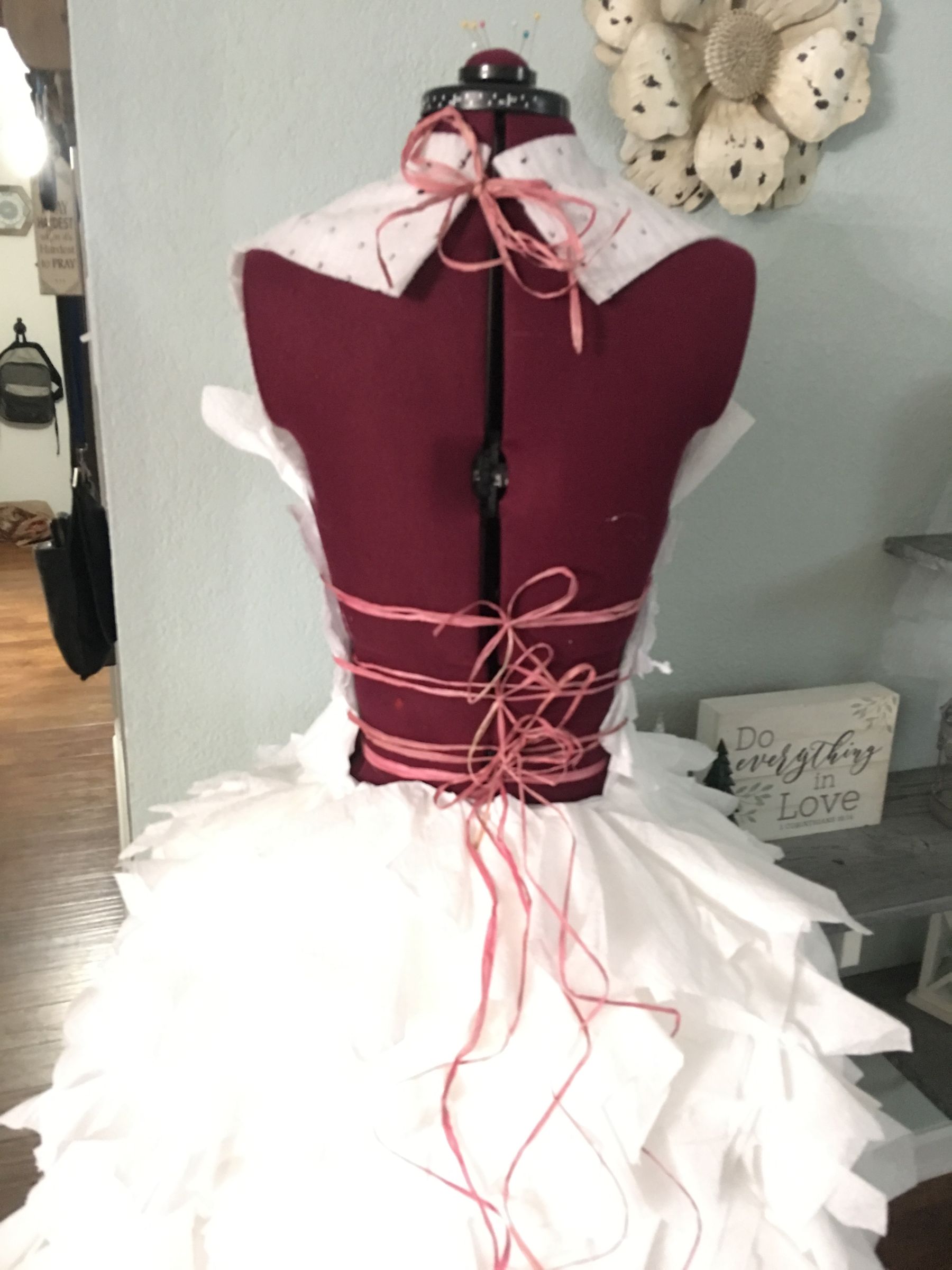 Winter Wonderland Tiered Paper Gown Dress : 21 Steps (with Pictures ...