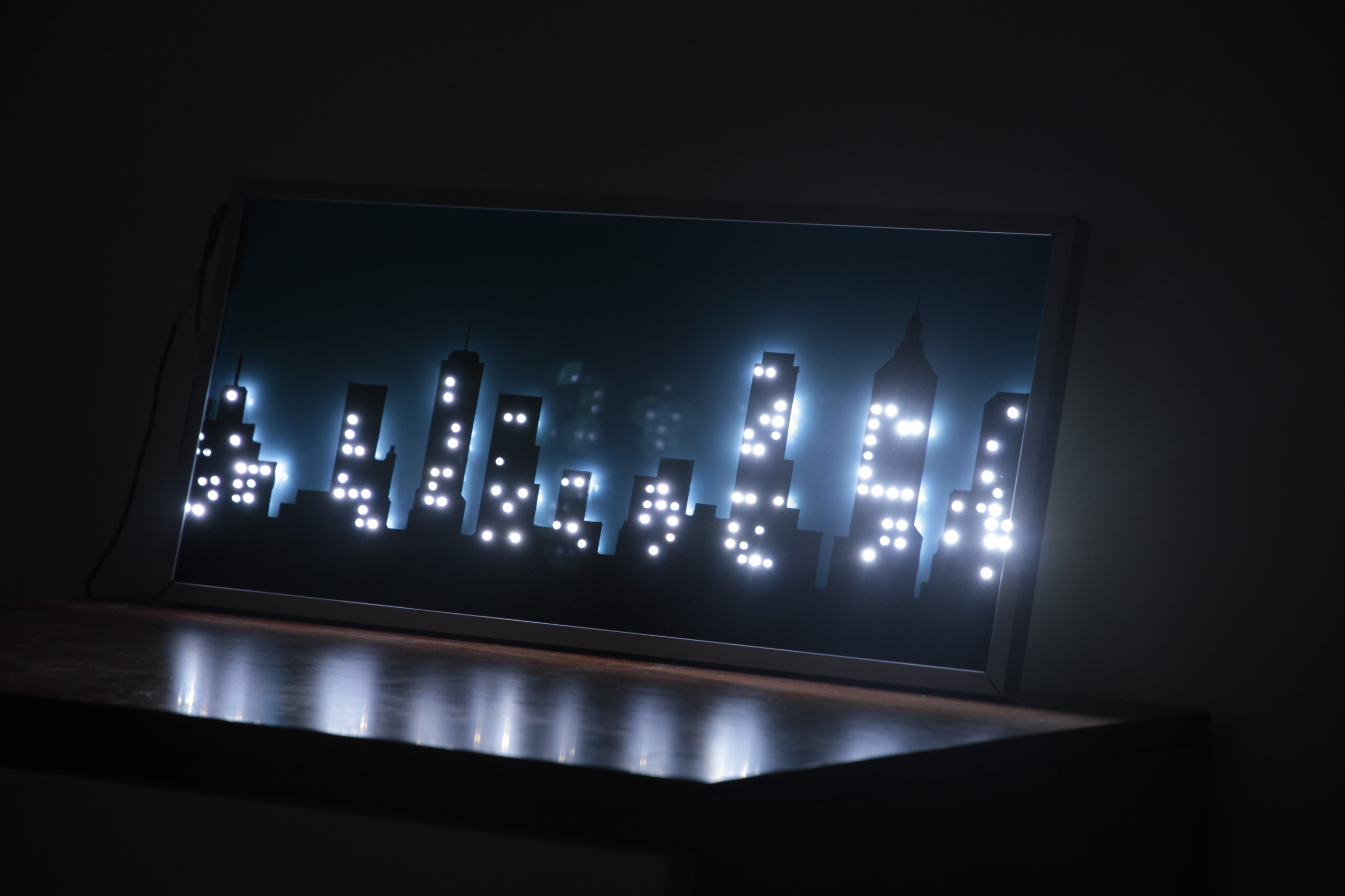 Night City Skyline LED Wall Lamp : 6 Steps (with Pictures) - Instructables