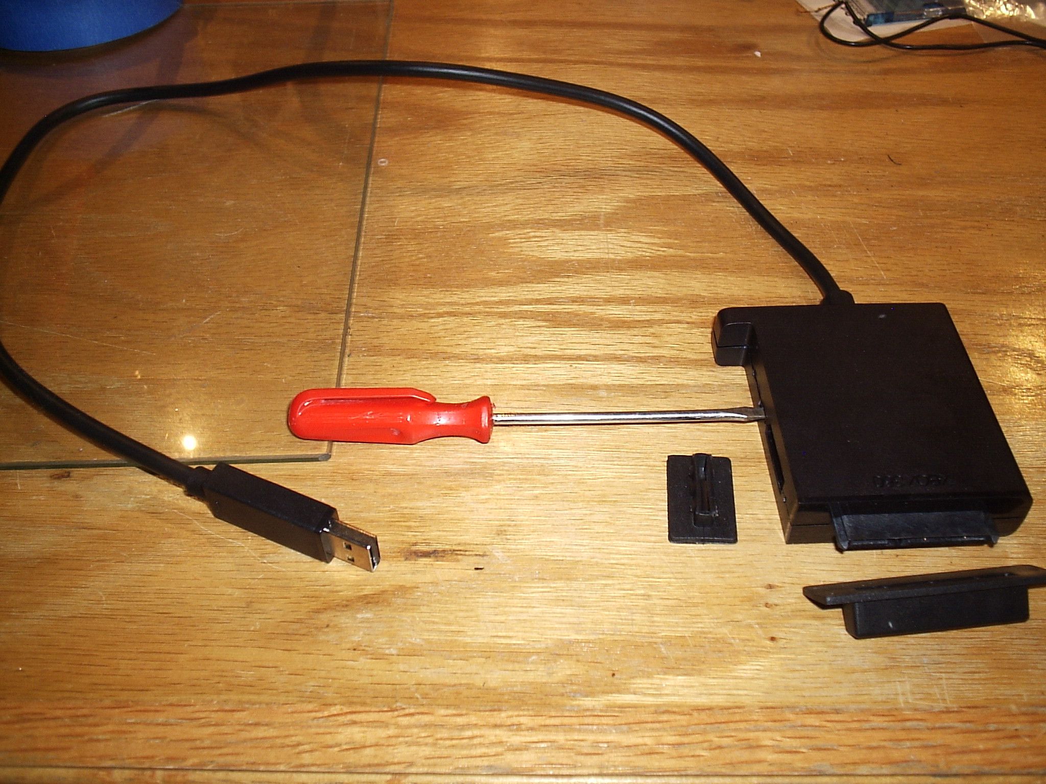 SATA to USB Adapter Using Xbox Data Transfer Cable : 7 Steps ...