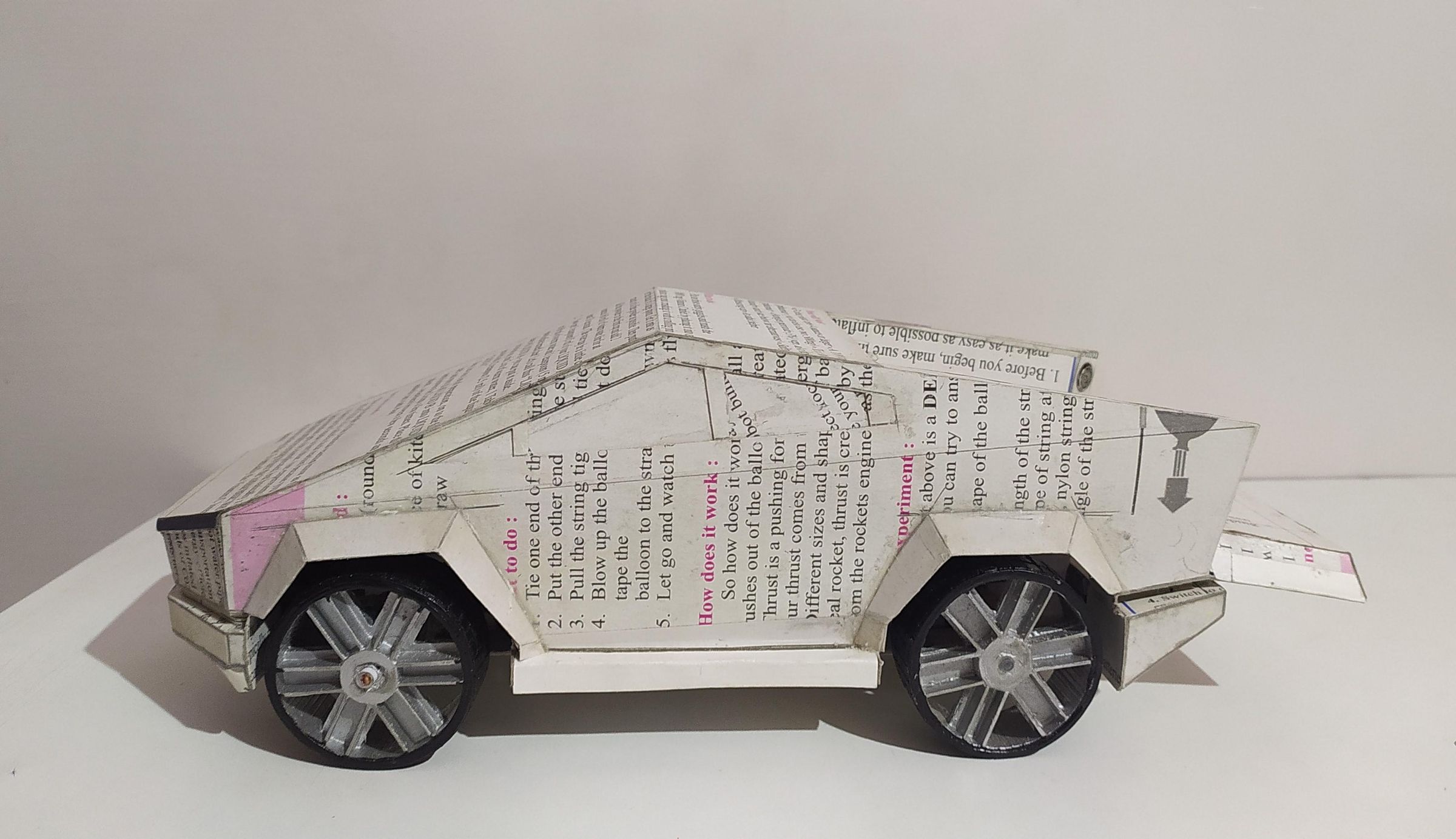 Tesla Cybertruck DIY Made of Cardboard : 6 Steps (with Pictures ...
